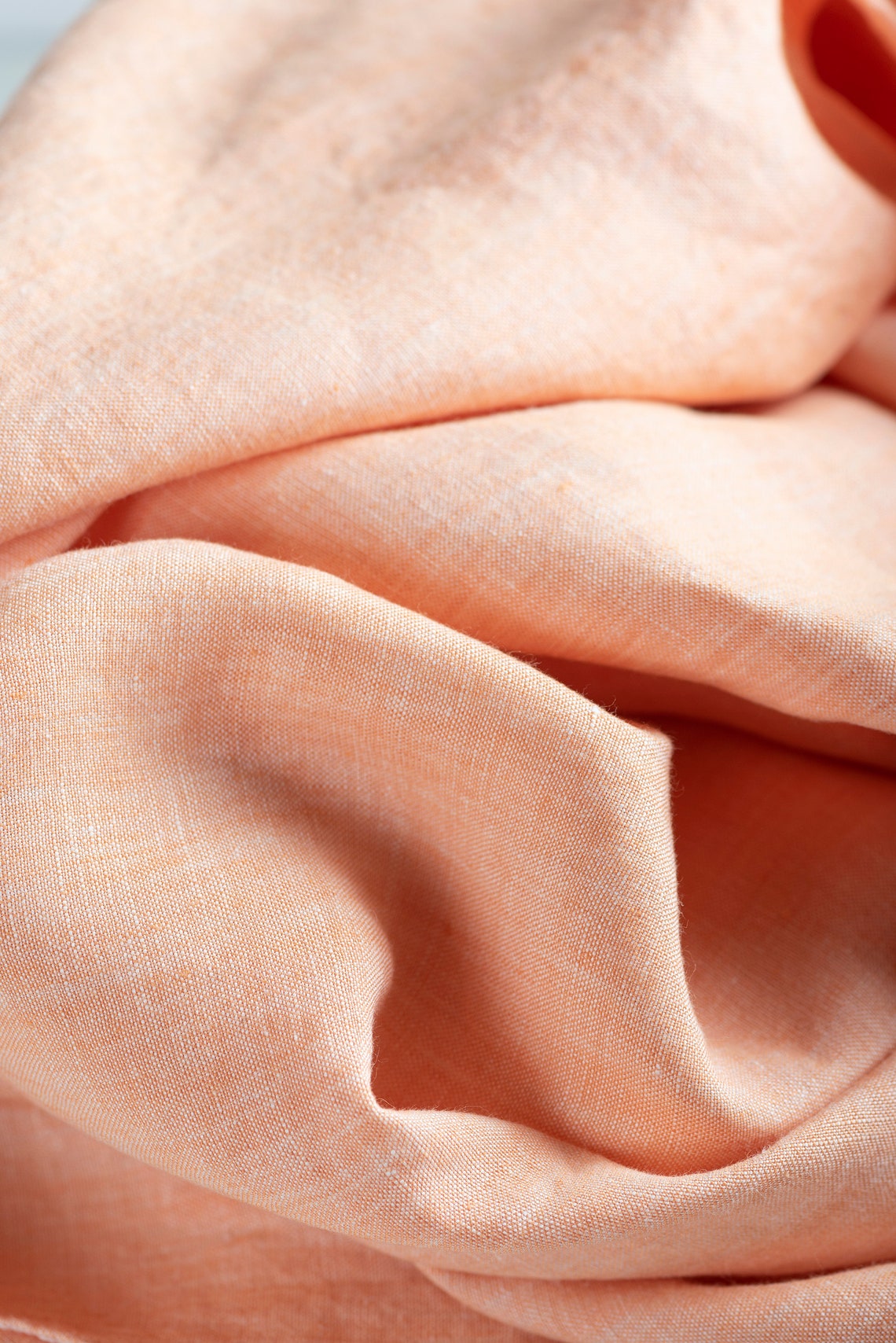 Natural linen fabric flax pure softened linen 100% soft | Etsy