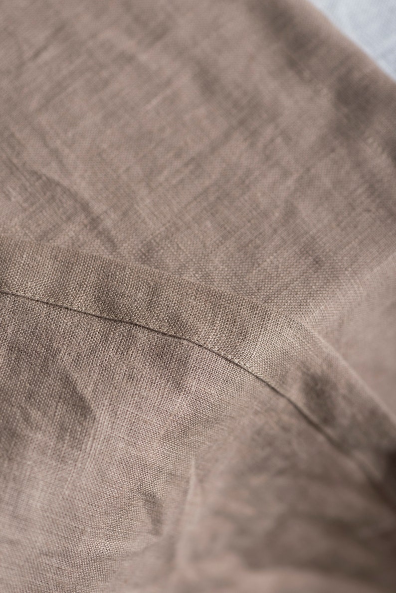 Linen Table Runner in Sand Color Stonewashed Linen Table - Etsy