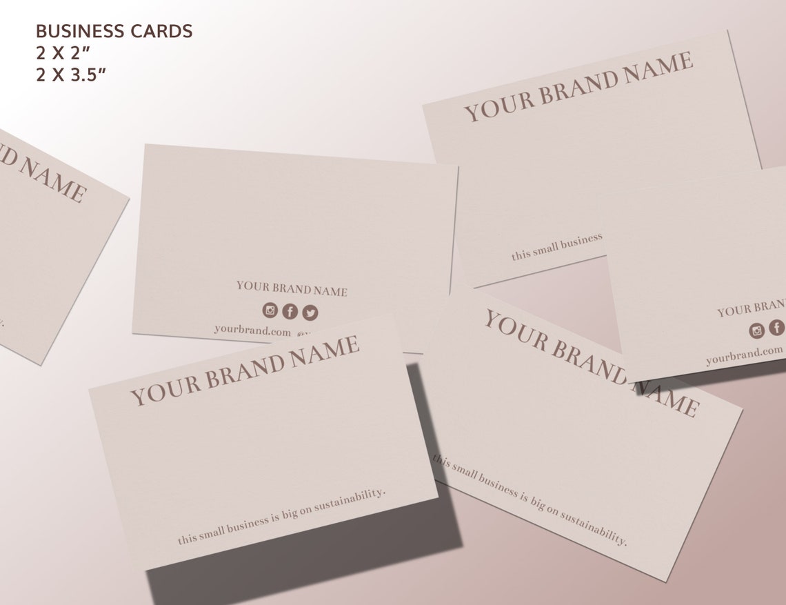 Editable Packaging Template Bundle Packaging Design Neutral - Etsy