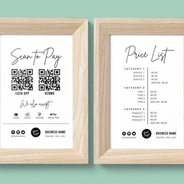 Payment Method Sign - Etsy