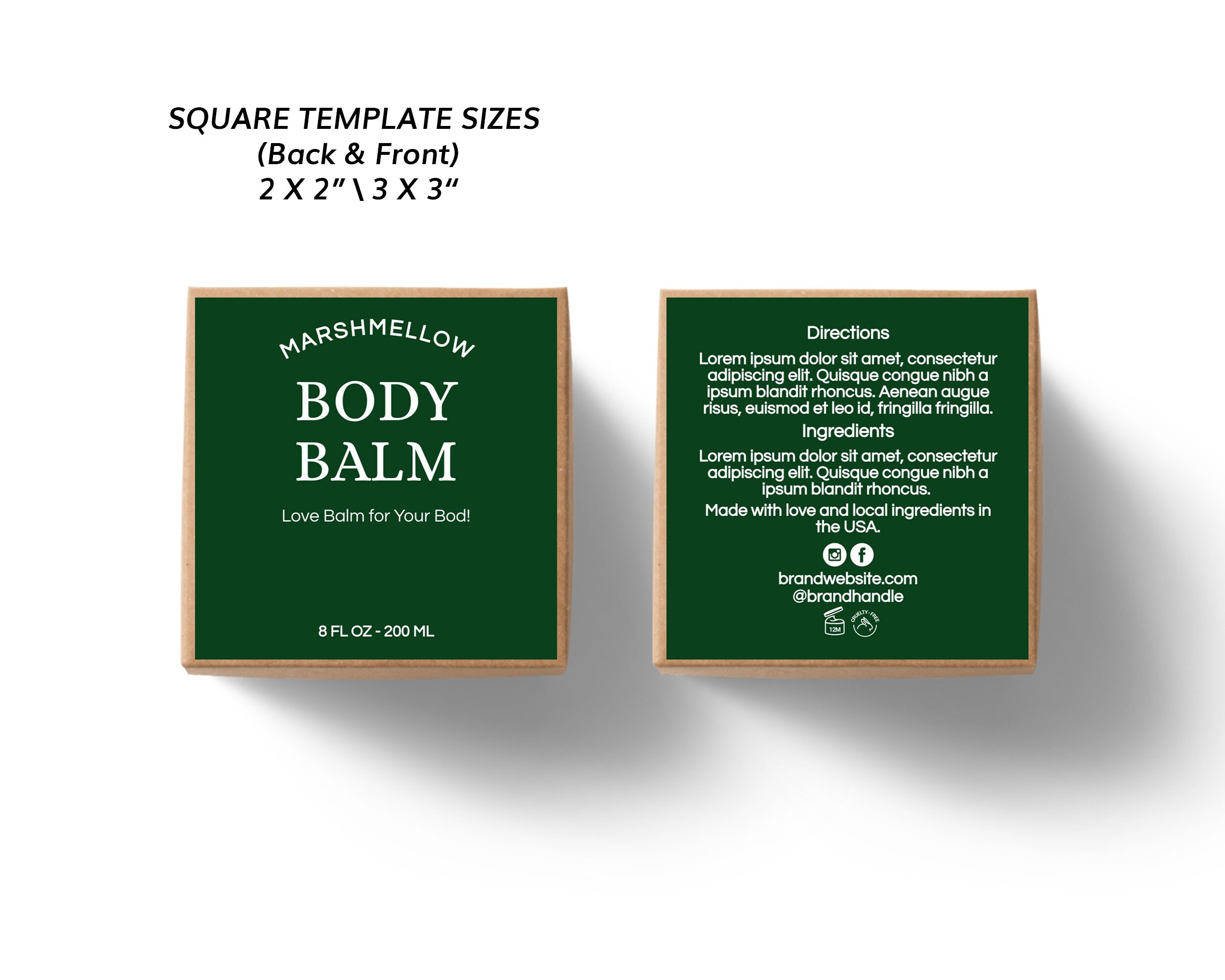 Stylish Cosmetic Product Label Template, Product Label Sticker ...