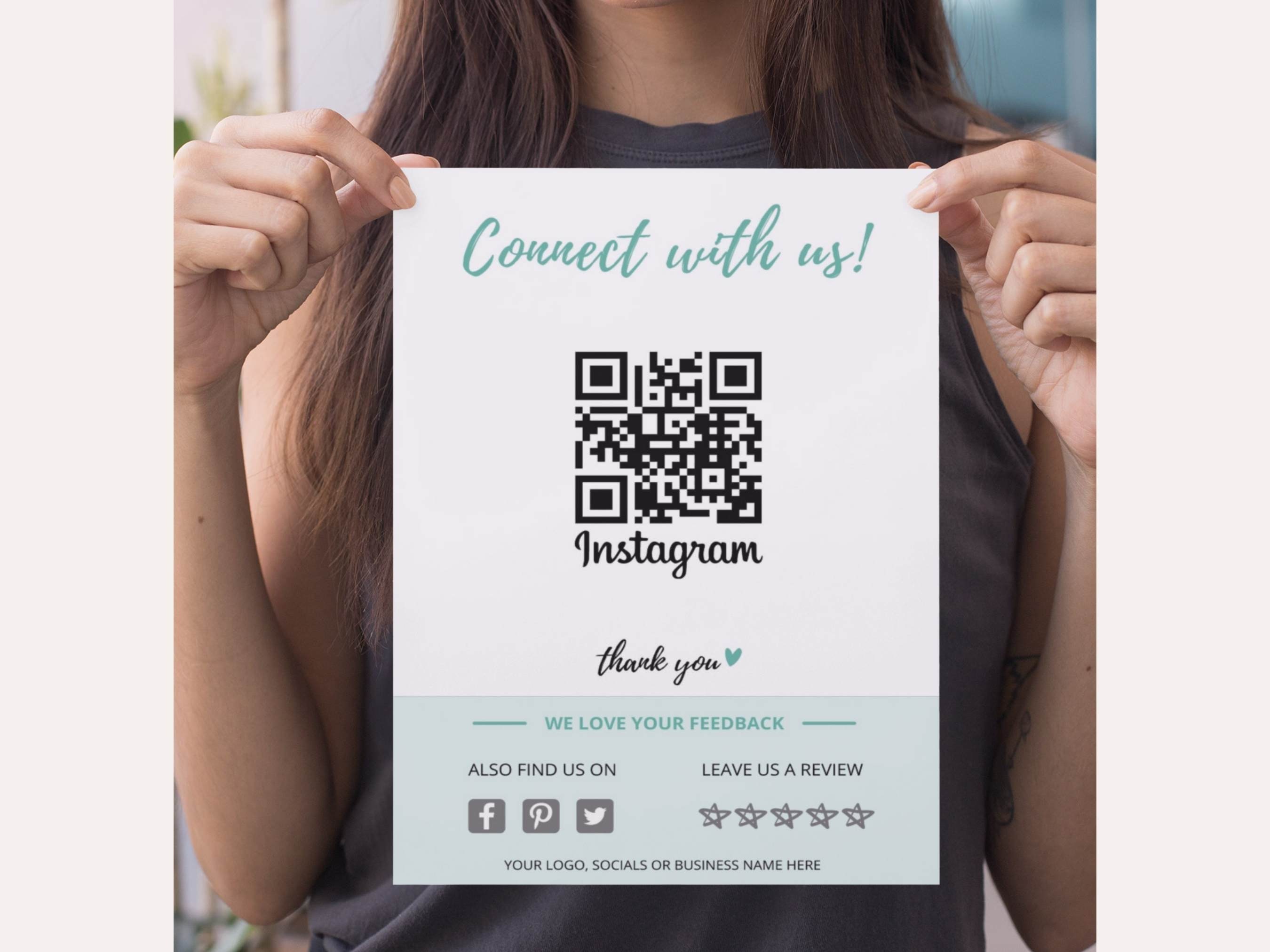 Scan to Pay Template, Business Signage, Business Sign for Wall, QR Code ...