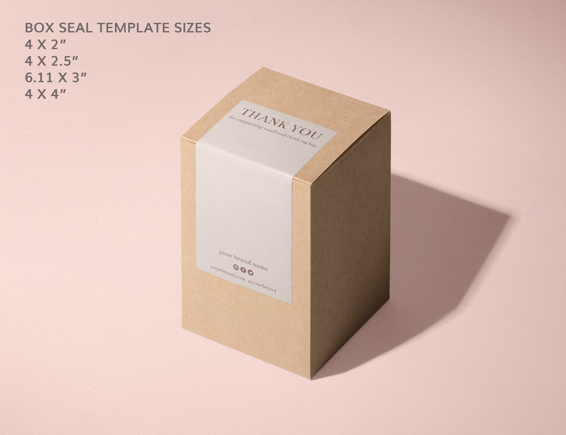 Editable Packaging Template Bundle Packaging Design Neutral - Etsy