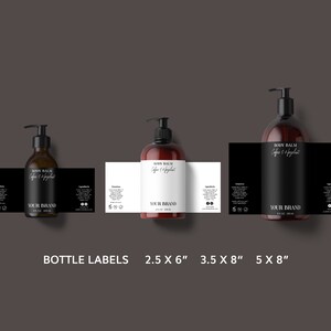 Editable Body Product Labels, Editable Bottle Labels, Cosmetics Labels ...