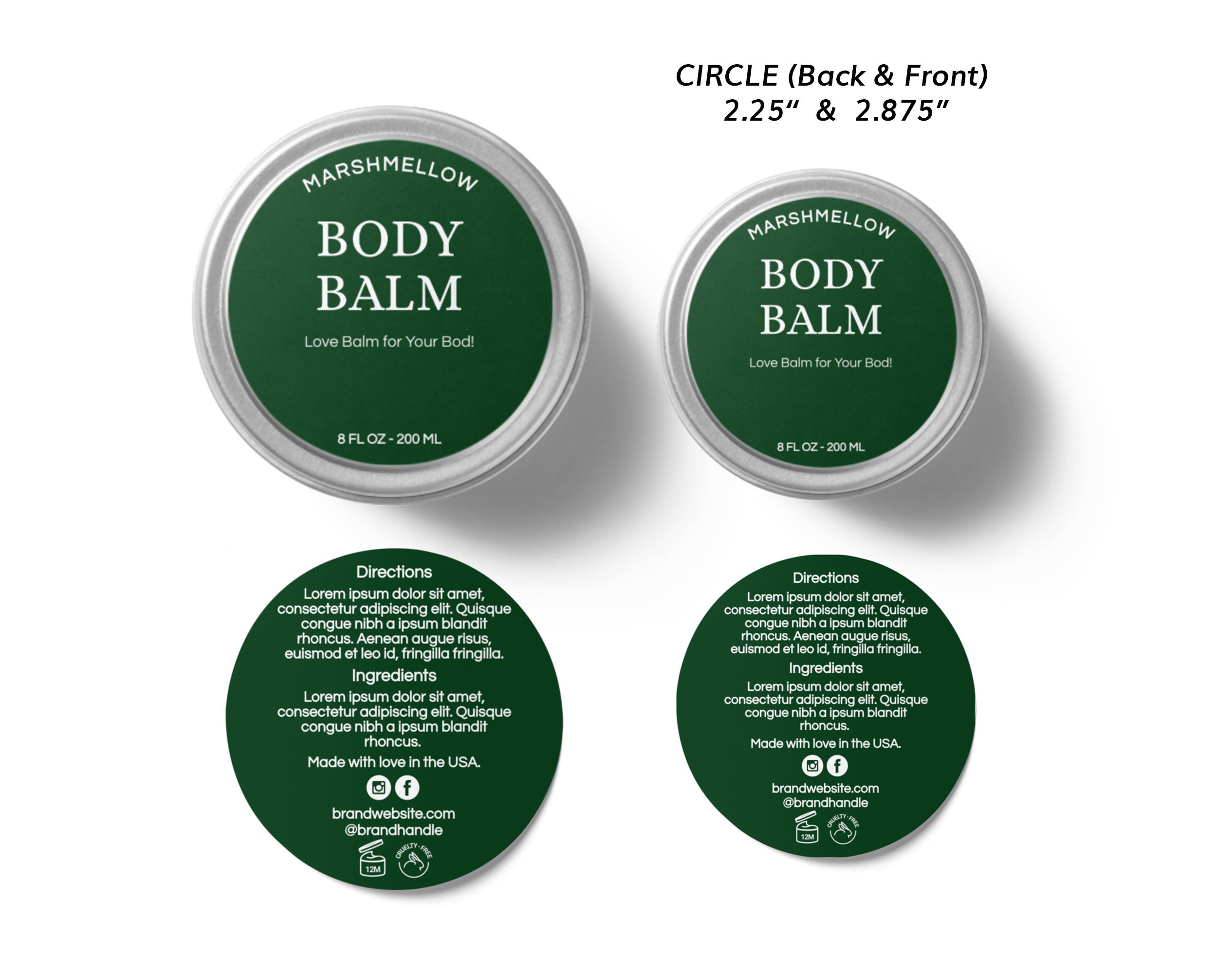 Stylish Cosmetic Product Label Template, Product Label Sticker ...