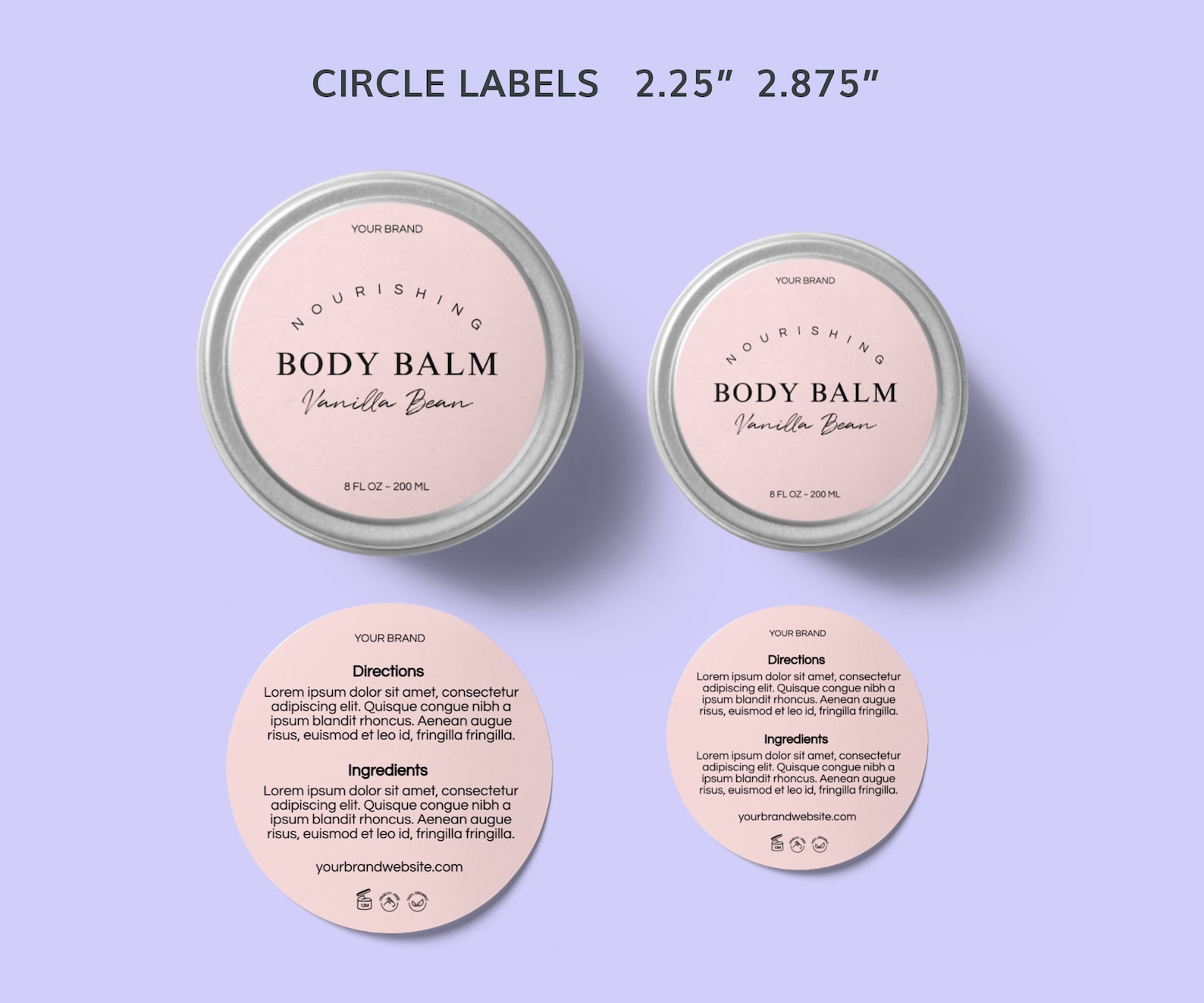 Editable Body Product Labels, Cosmetic Labels Printable, DIY Body ...