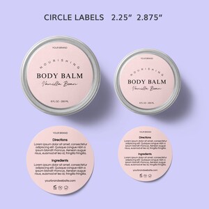 Editable Body Product Labels, Cosmetic Labels Printable, DIY Body ...