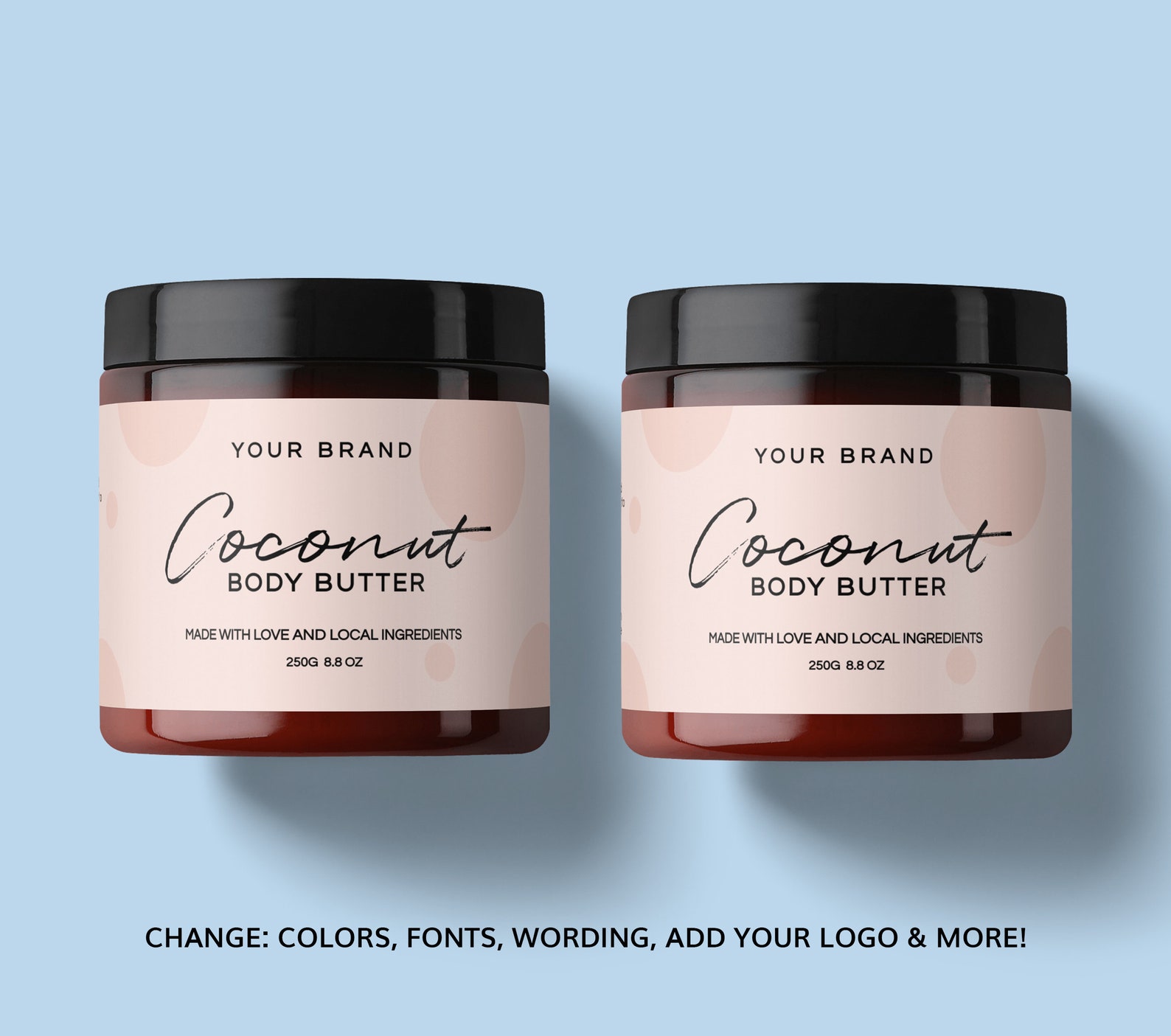 DIY Body Butter Label Wrap Around Label Editable Body - Etsy