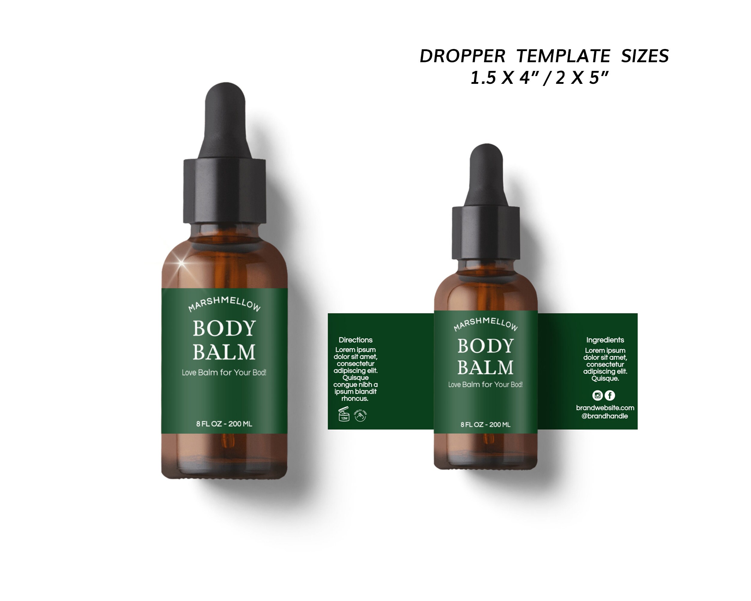 Stylish Cosmetic Product Label Template, Product Label Sticker ...