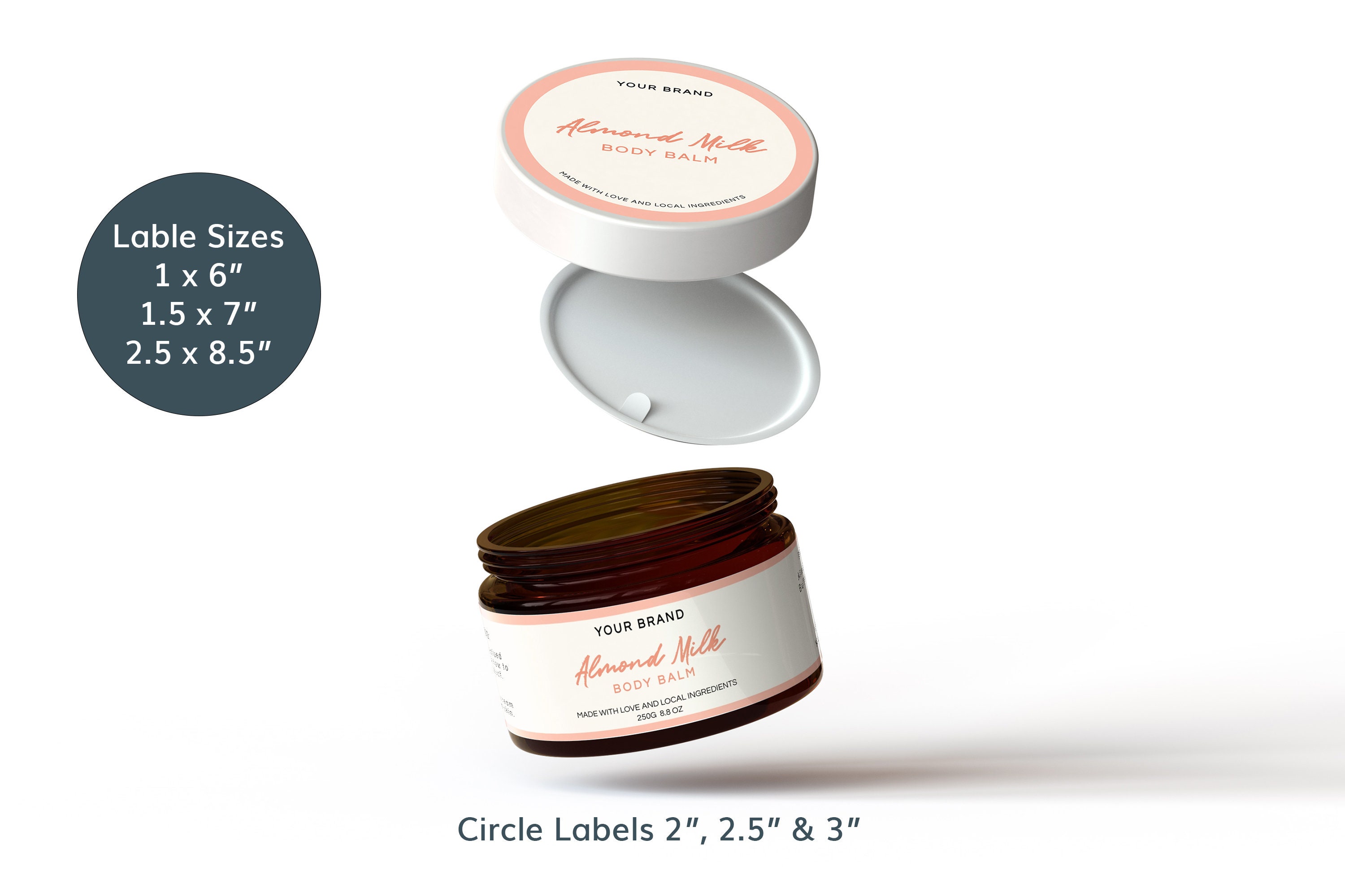 Wrap Around Label, DIY Body Butter Label, Editable Body Butter, Beauty ...