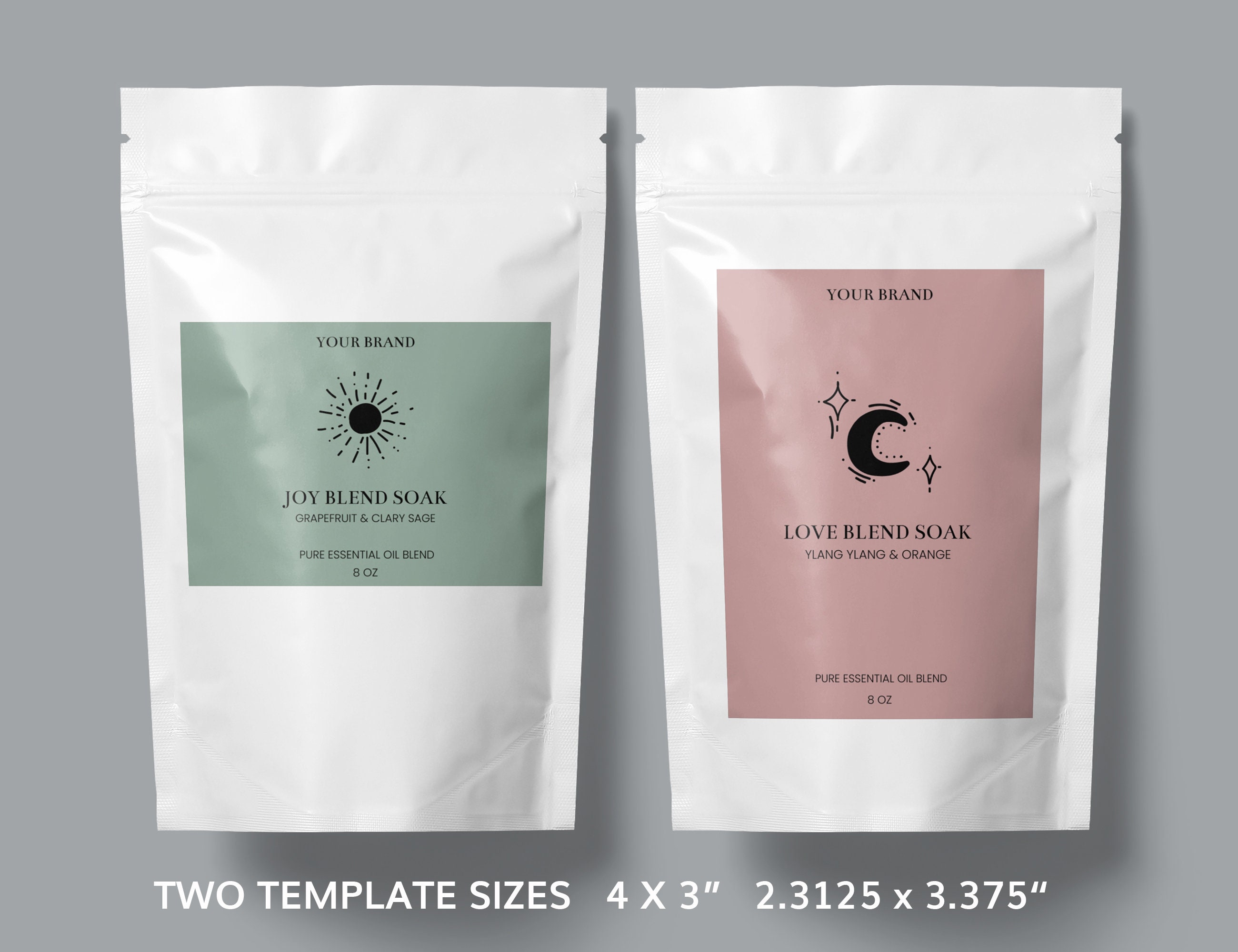 Editable Bath Product Label Bath Salts Label Cosmetic - Etsy