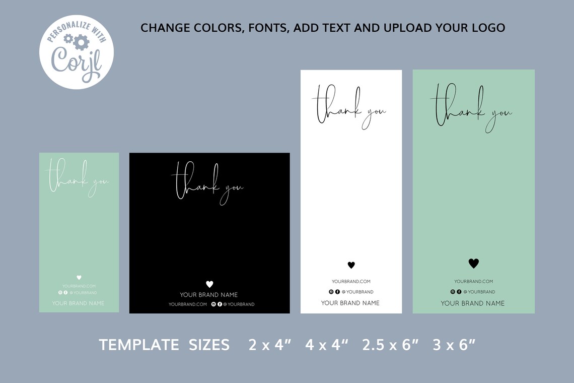 Box Label Template Editable Packaging Labels DIY Box Seal - Etsy