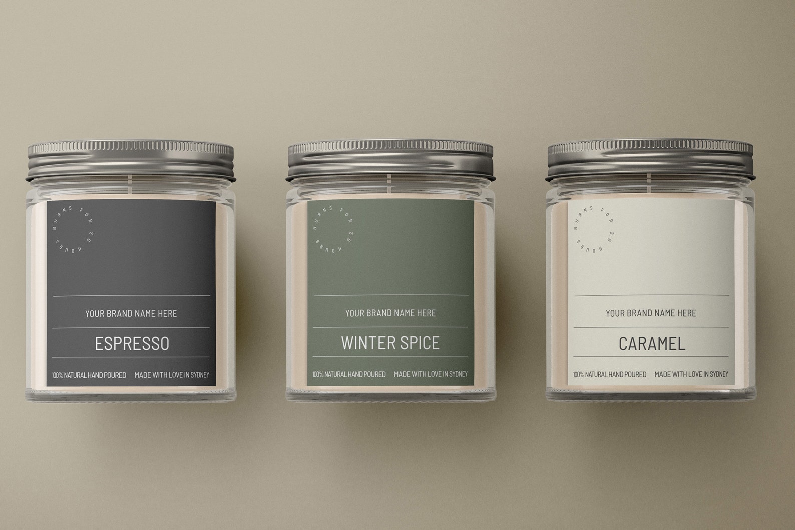 Labels for Candles Minimal Candle Label Printable Candle - Etsy