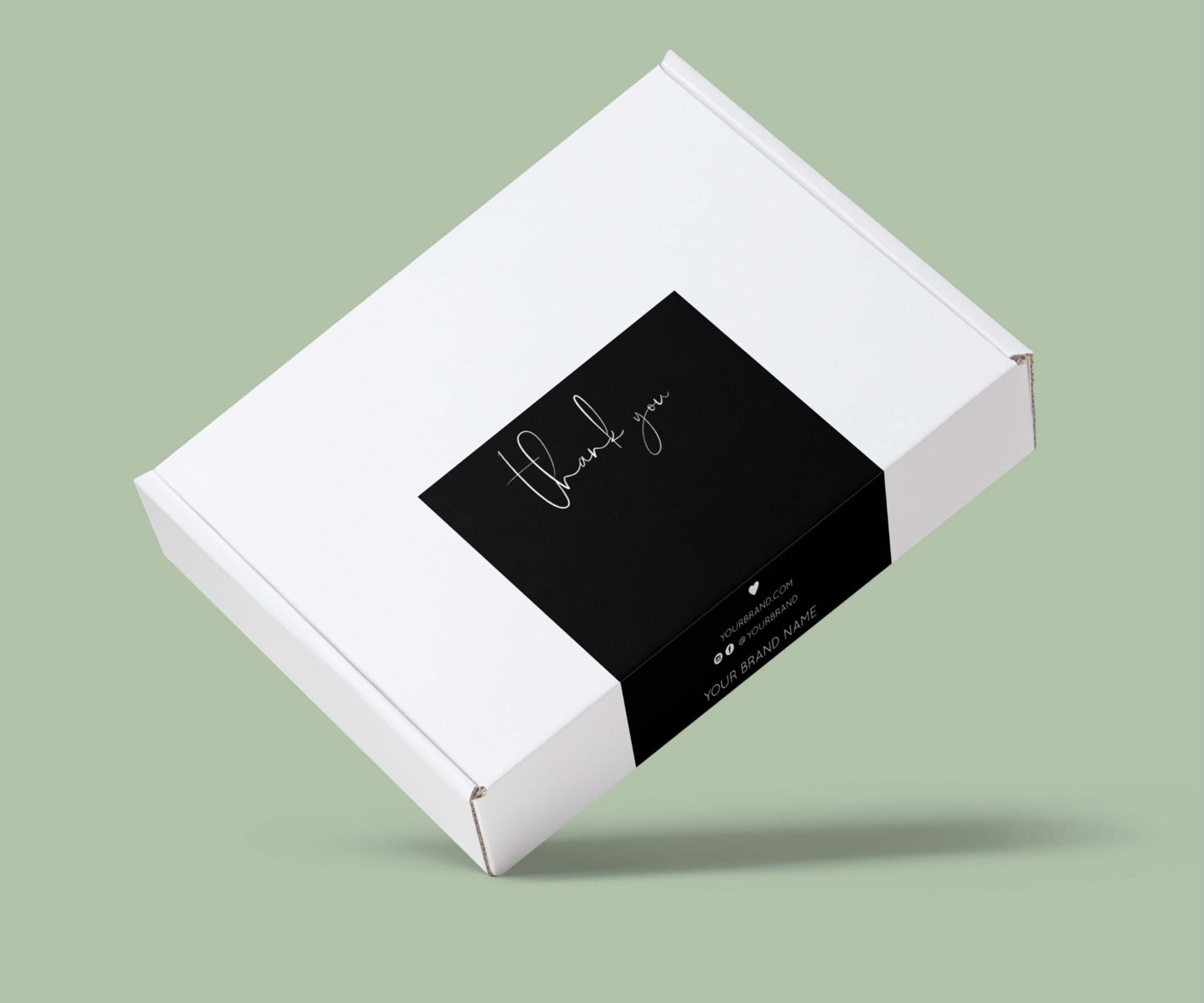 Box Label Template, Editable Packaging Labels, DIY Box Seal Labels ...