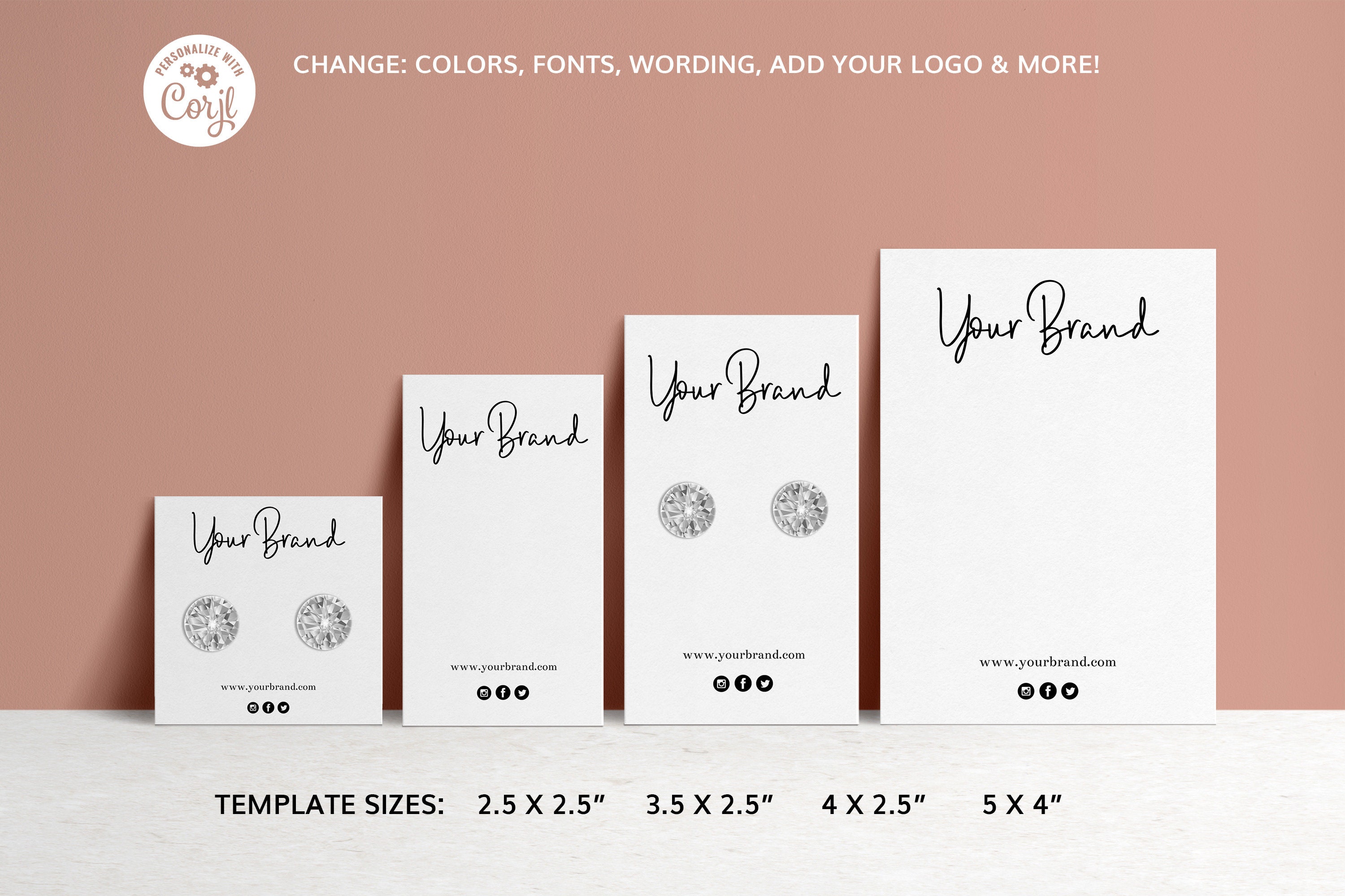 Diy Earring Display Cards