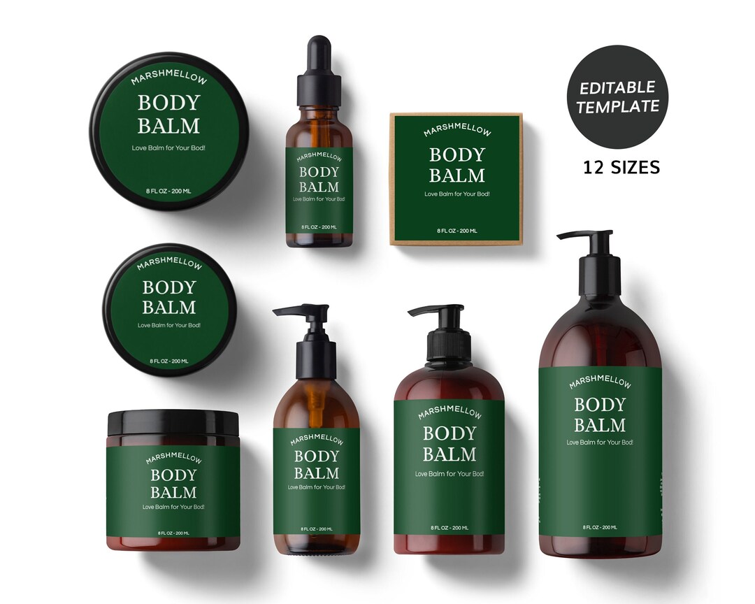 Stylish Cosmetic Product Label Template, Product Label Sticker ...