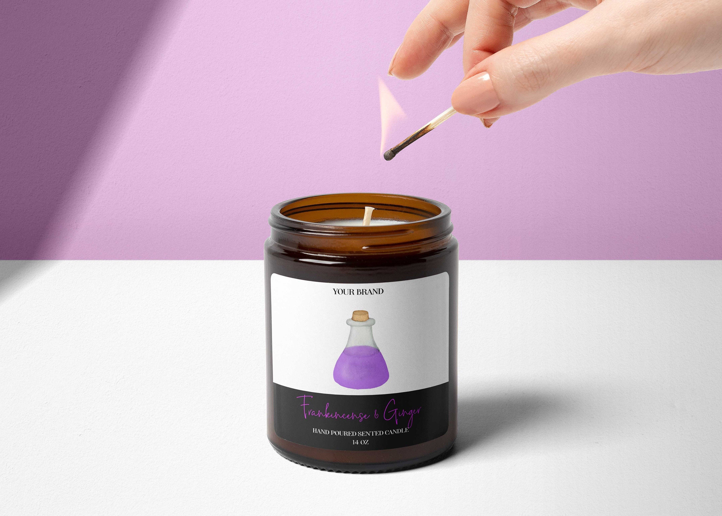 Editable HALLOWEEN Candle Label Template, Halloween Printable, Cute ...