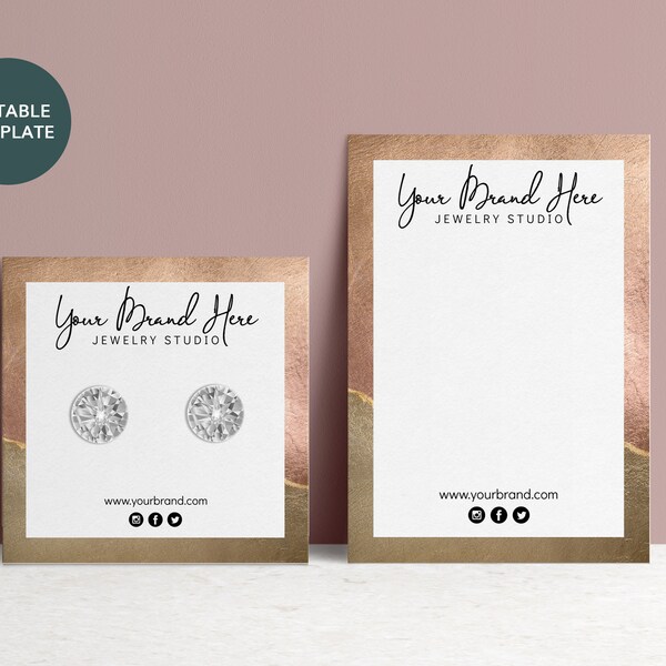 Custom Earring Cards - Make Your Own Earring Cards