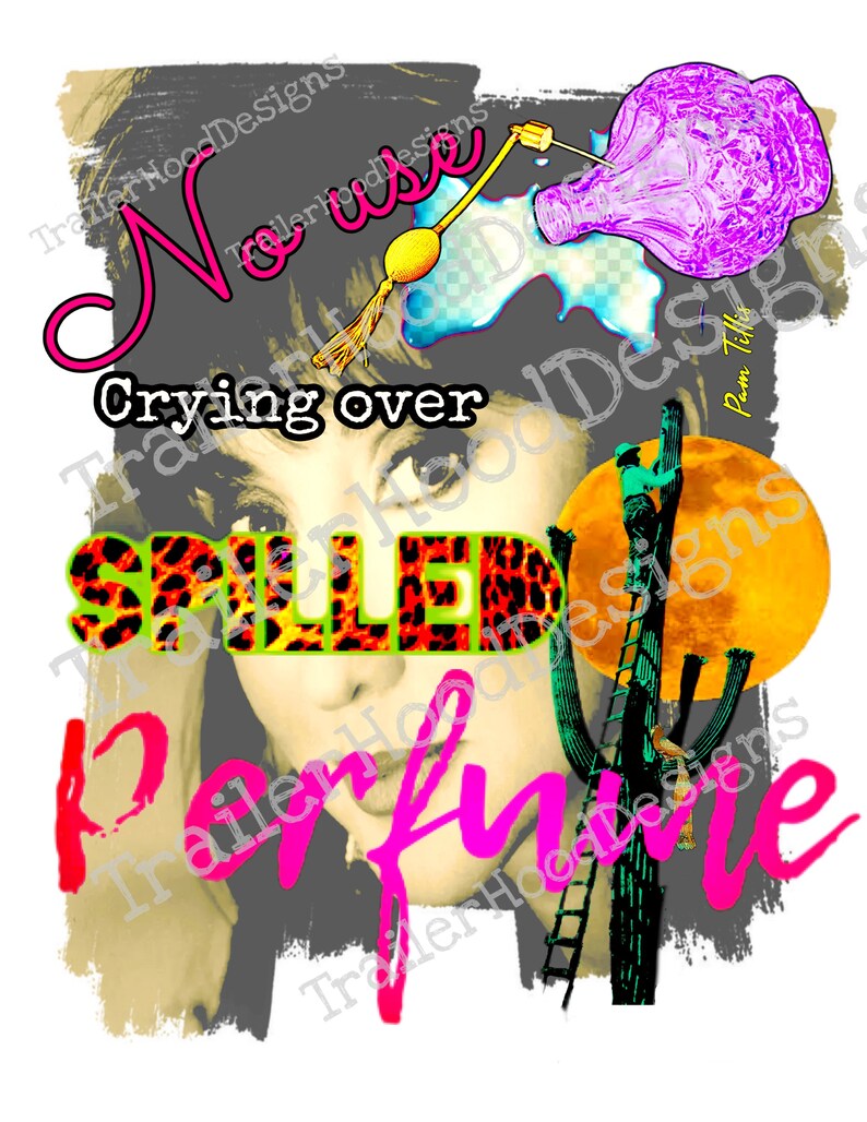 Spilled Perfume Pam Tillis PNG Digital Download for Sublimation - Etsy