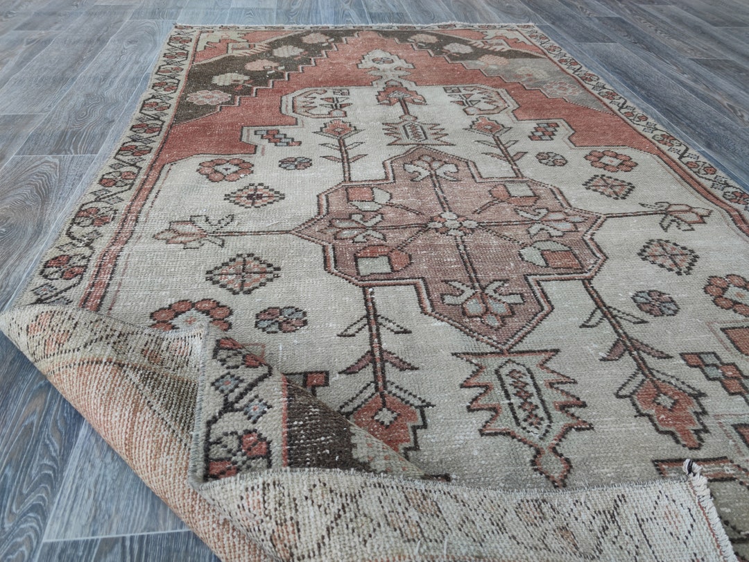 4x8 Oushak Rug Neutral Rug Handmade Rug 4x8 Area Rug - Etsy