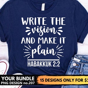 Write the Vision and Make It Plain Svg Files for Cricut, Habakkuk 2:2 ...