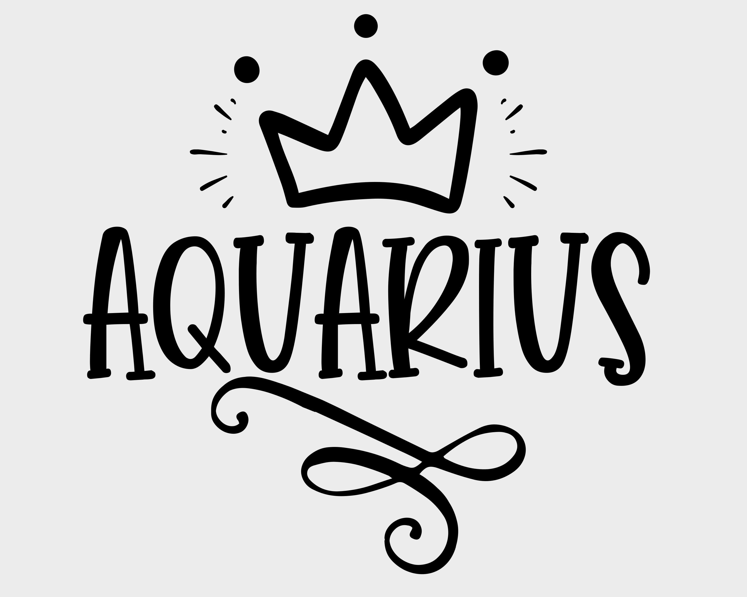 Aquarius Queen Crown Svg Zodiac Svg Png Files Mix Bundle Etsy
