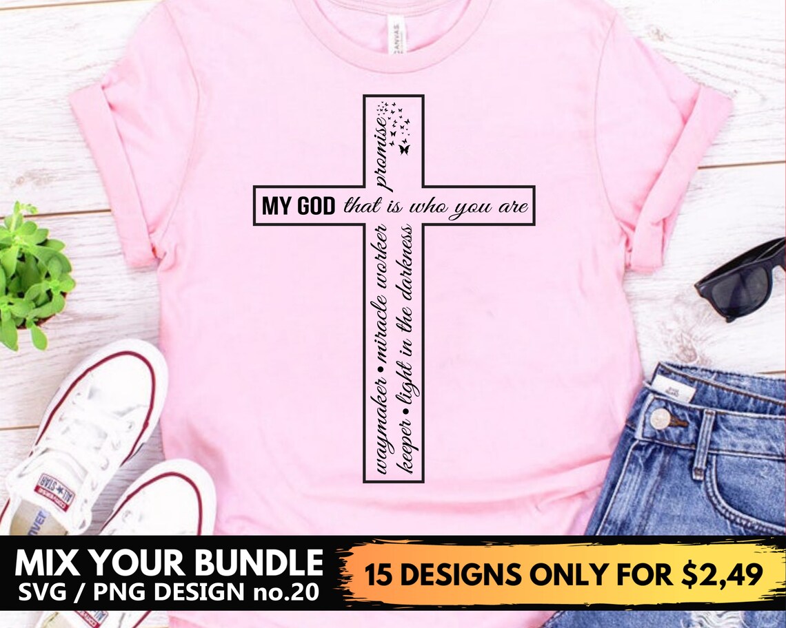 Waymaker Cross Svg Png File Miracle Worker Svg Promise Keeper Butterfly ...