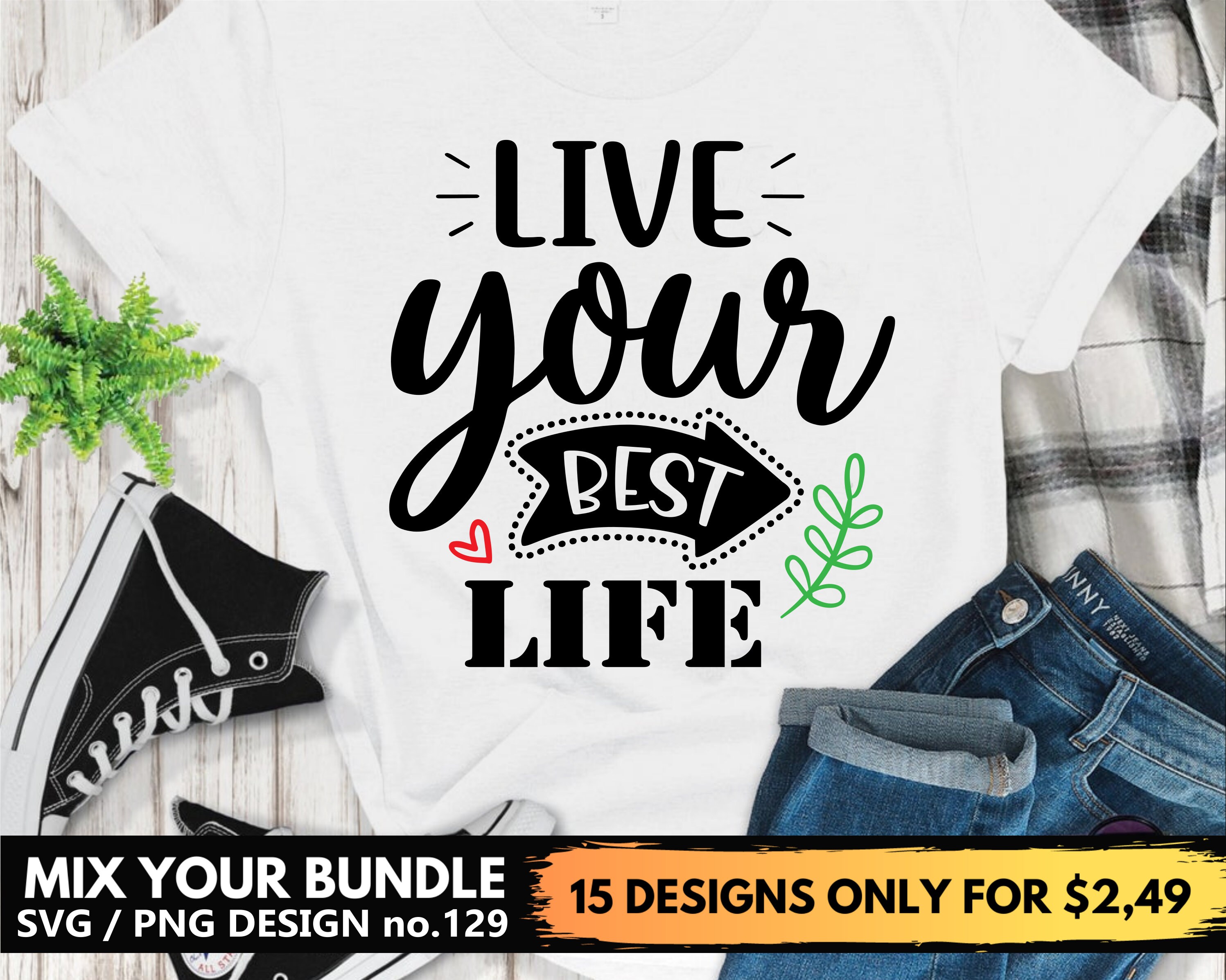 Live Your Best Life Svg Files for Cricut, Inspirational Svg Png - Etsy