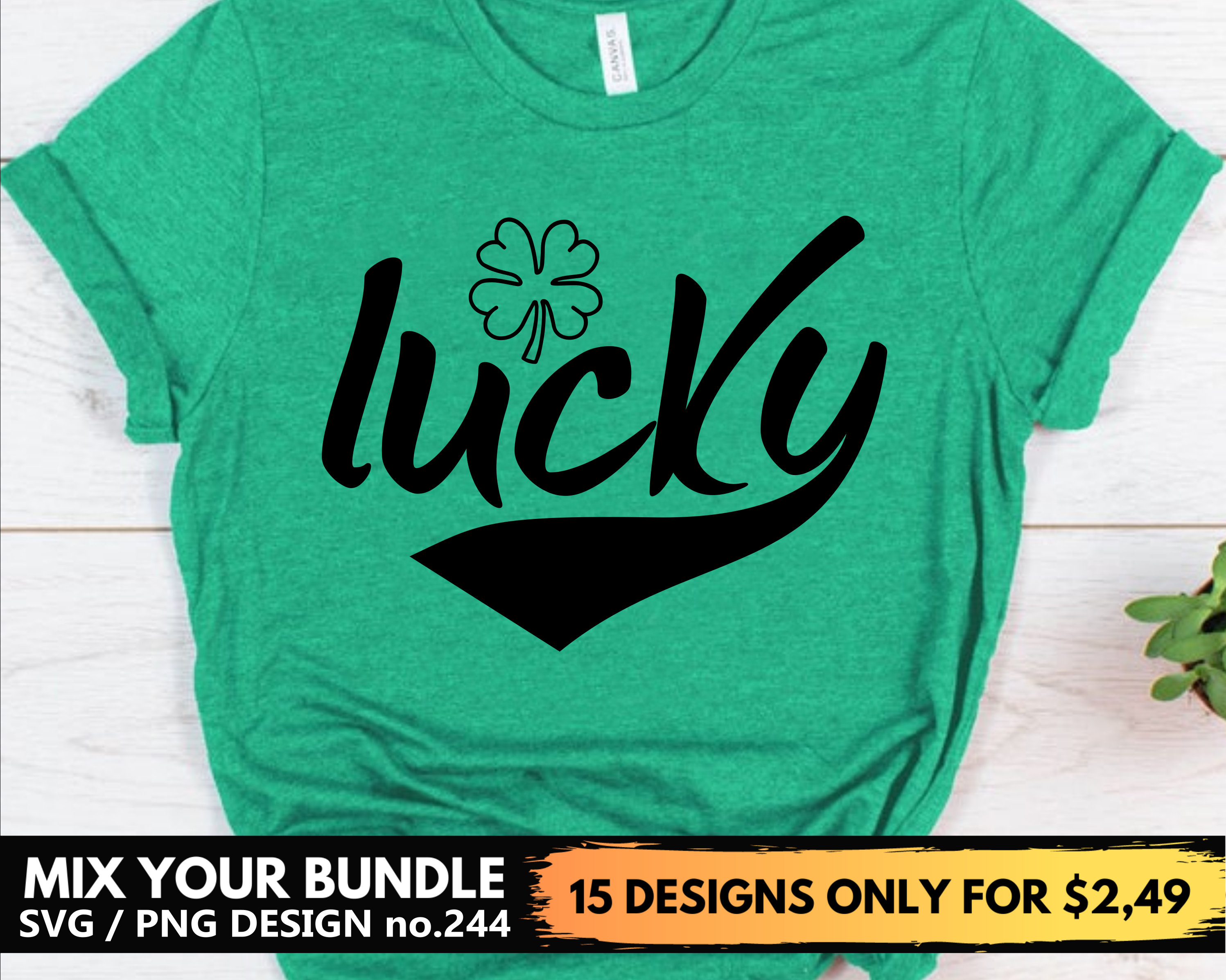 Lucky Svg Files for Cricut St Patricks Day Clower Leaf Svg - Etsy