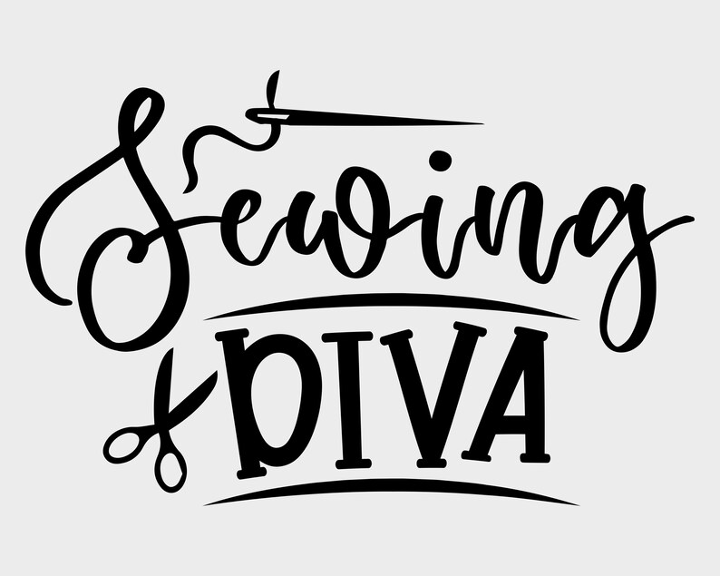 Sewing Diva Svg Files for Cricut Needle Scissors Svg Png - Etsy