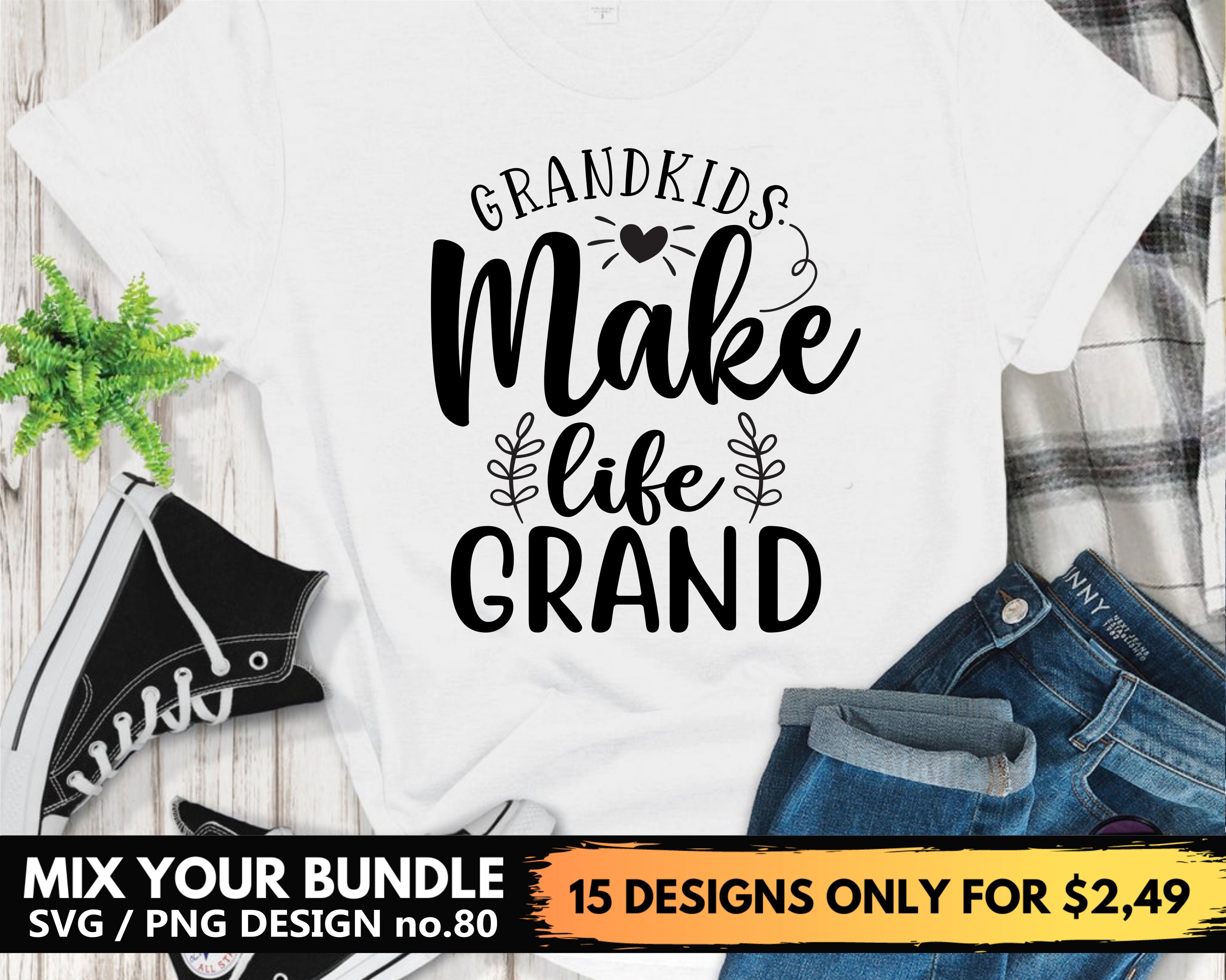 Grandkids Make Life Grand Svg Files for Cricut Grand Kids Grandma Nana ...