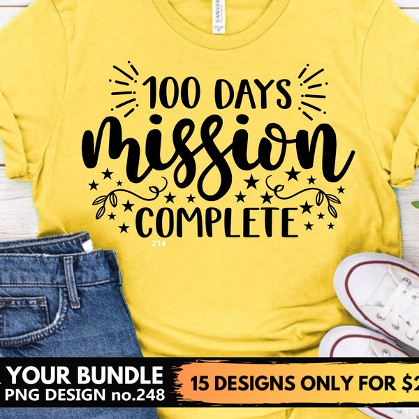 Svg Mission 100 Days Complete - Etsy