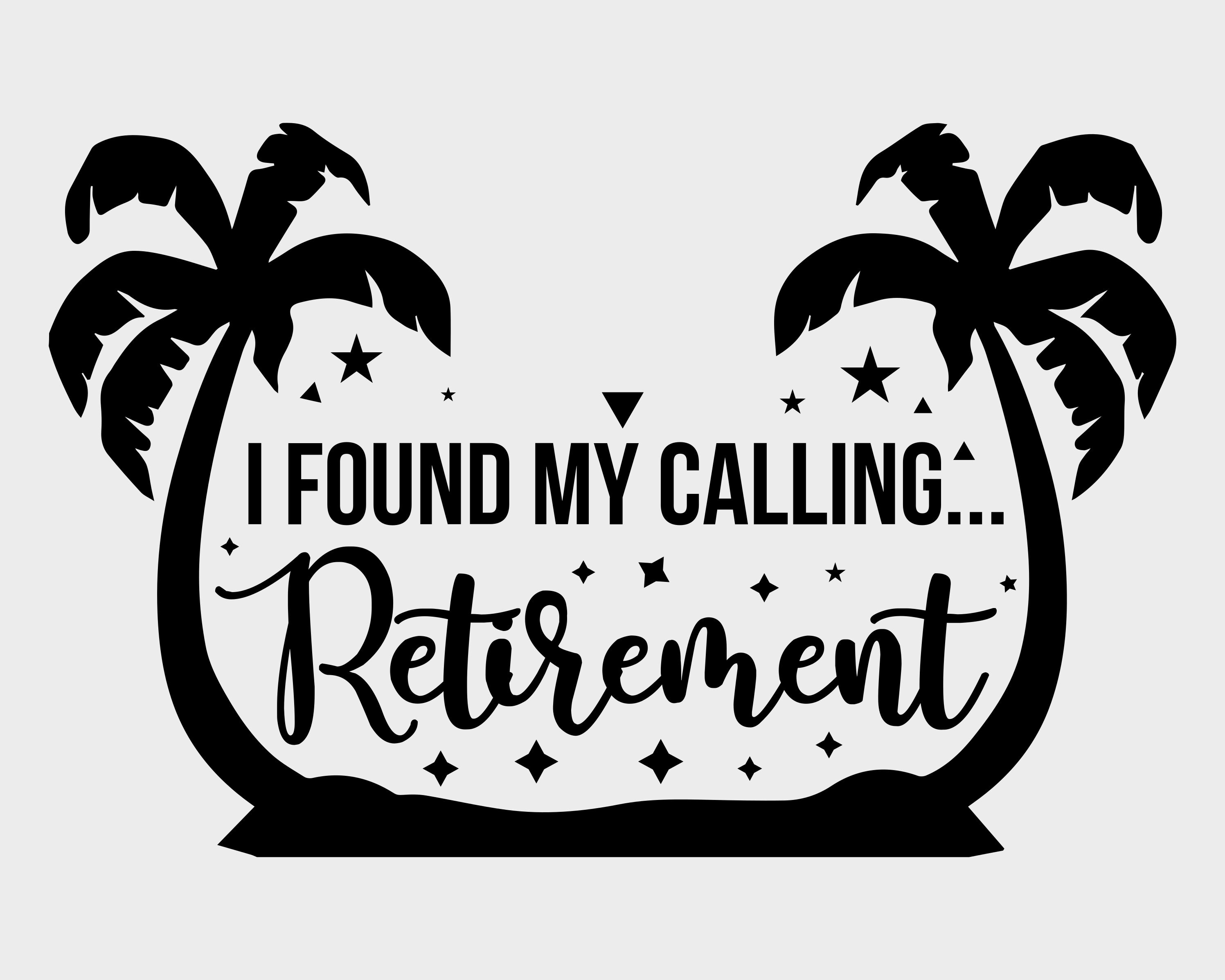 I Found My Calling Retirement Svg Files for Cricut Png Retirement Beach ...