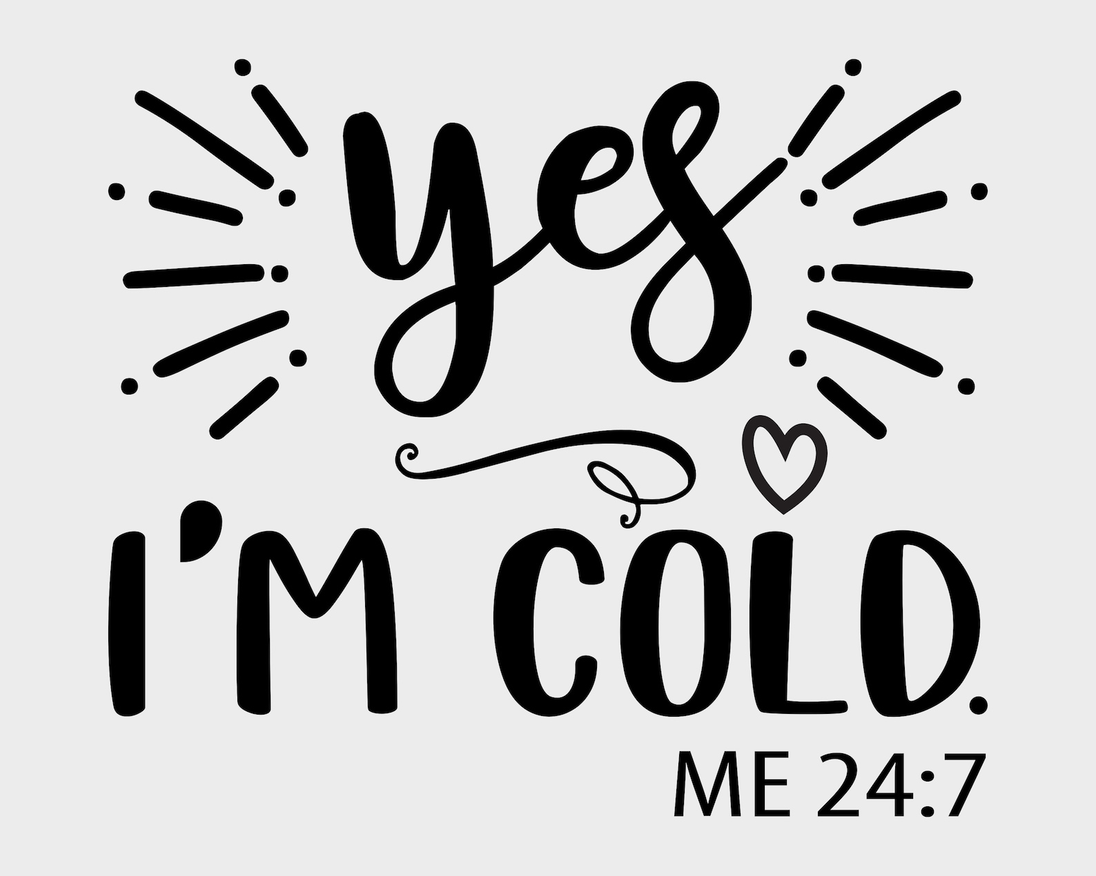 Yes I Am Cold Svg Files for Cricut, Sarcastic, Funny Quotes Svg Png - Etsy