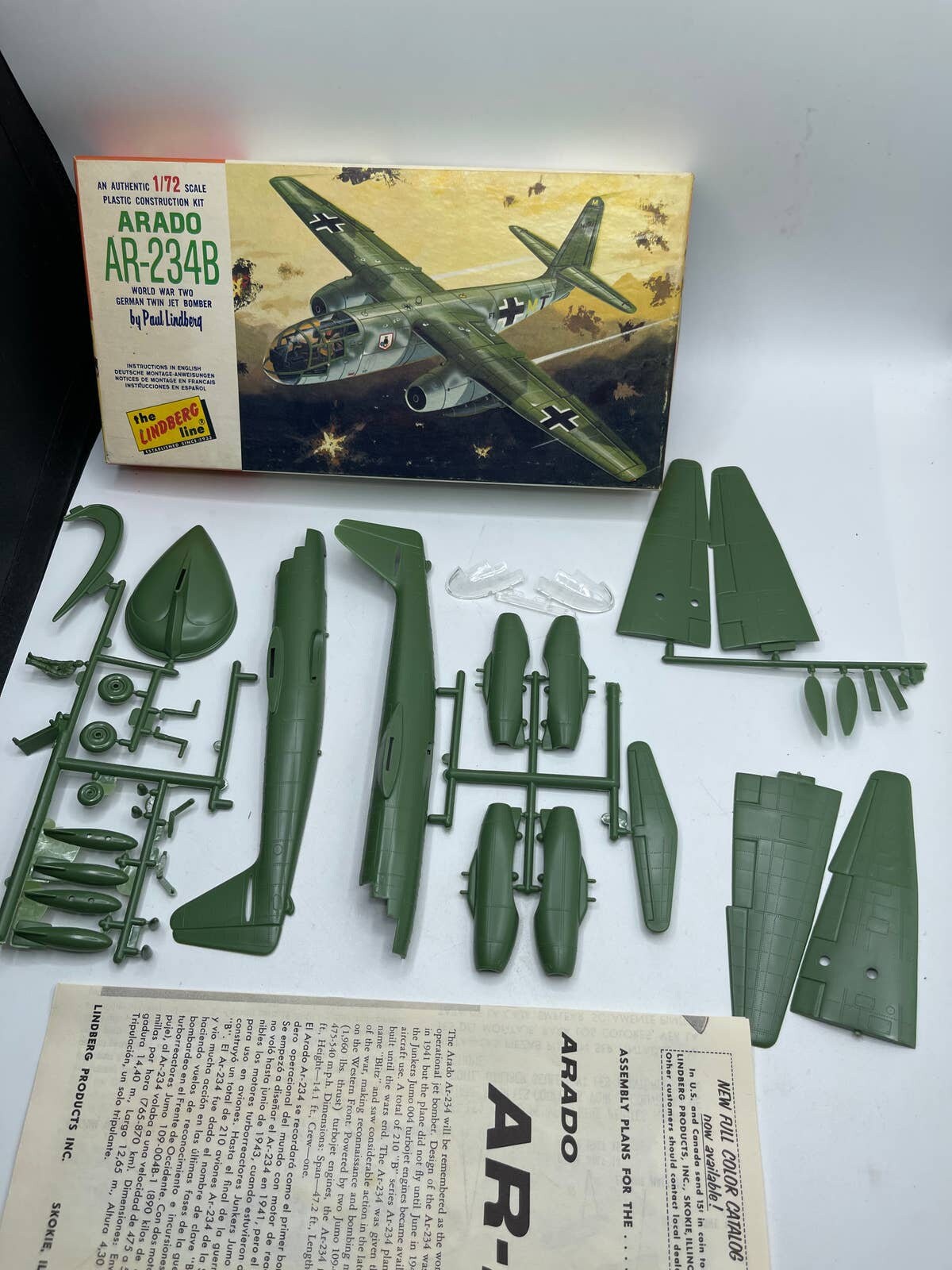 The Lindberg Line Arado AR-234B Model Kit 1:72 090821DMT2 - Etsy