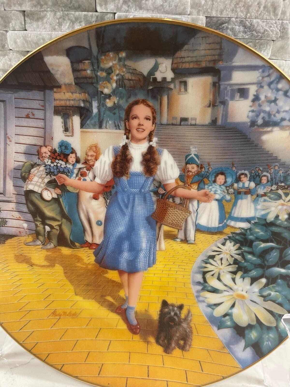 Wizard of Oz Dorothy Yellow Brick Road Collector Plate Dorothy Toto - Etsy