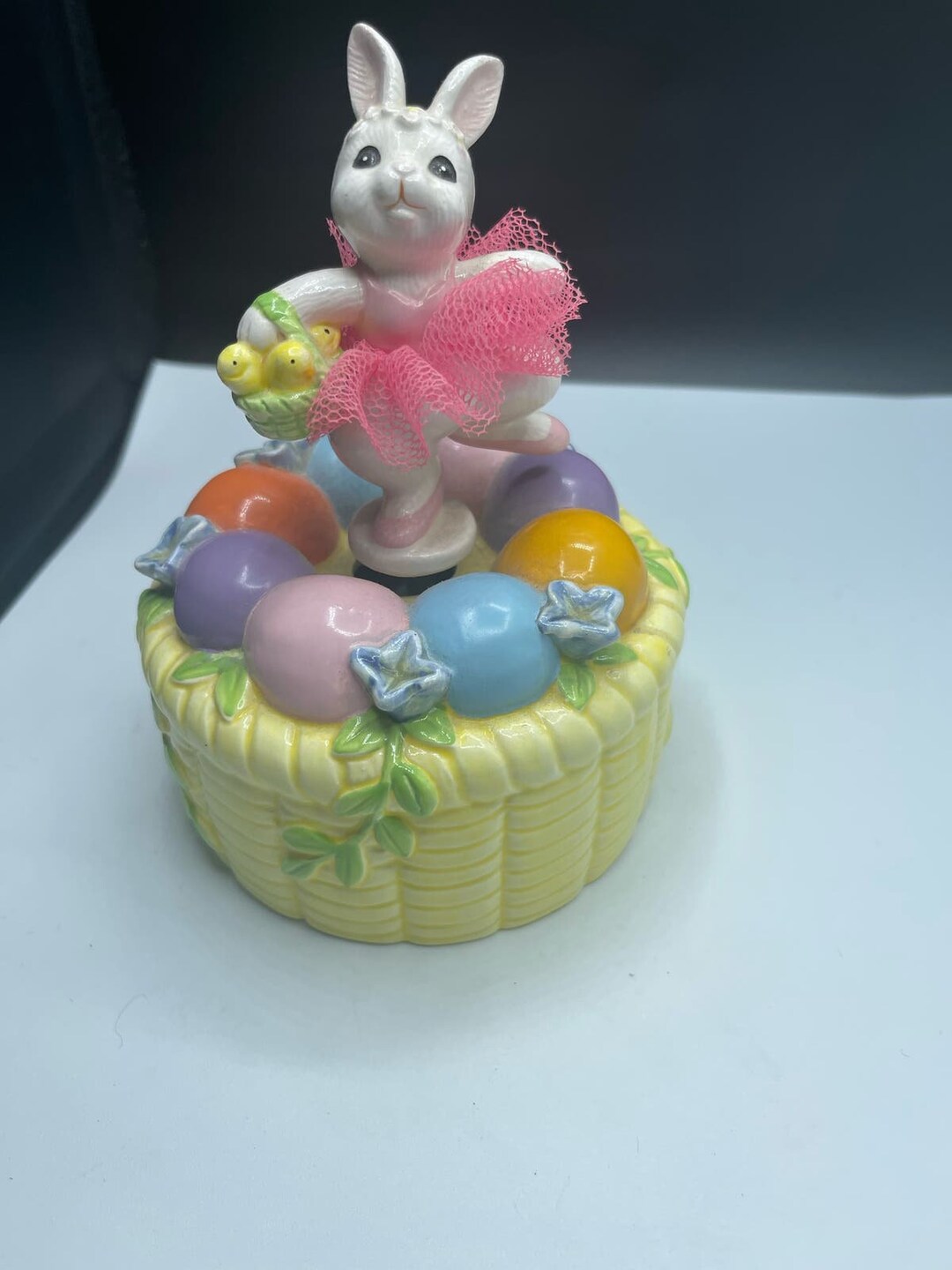 Vintage Easter Bunny Rabbit Music Box George Good - Etsy