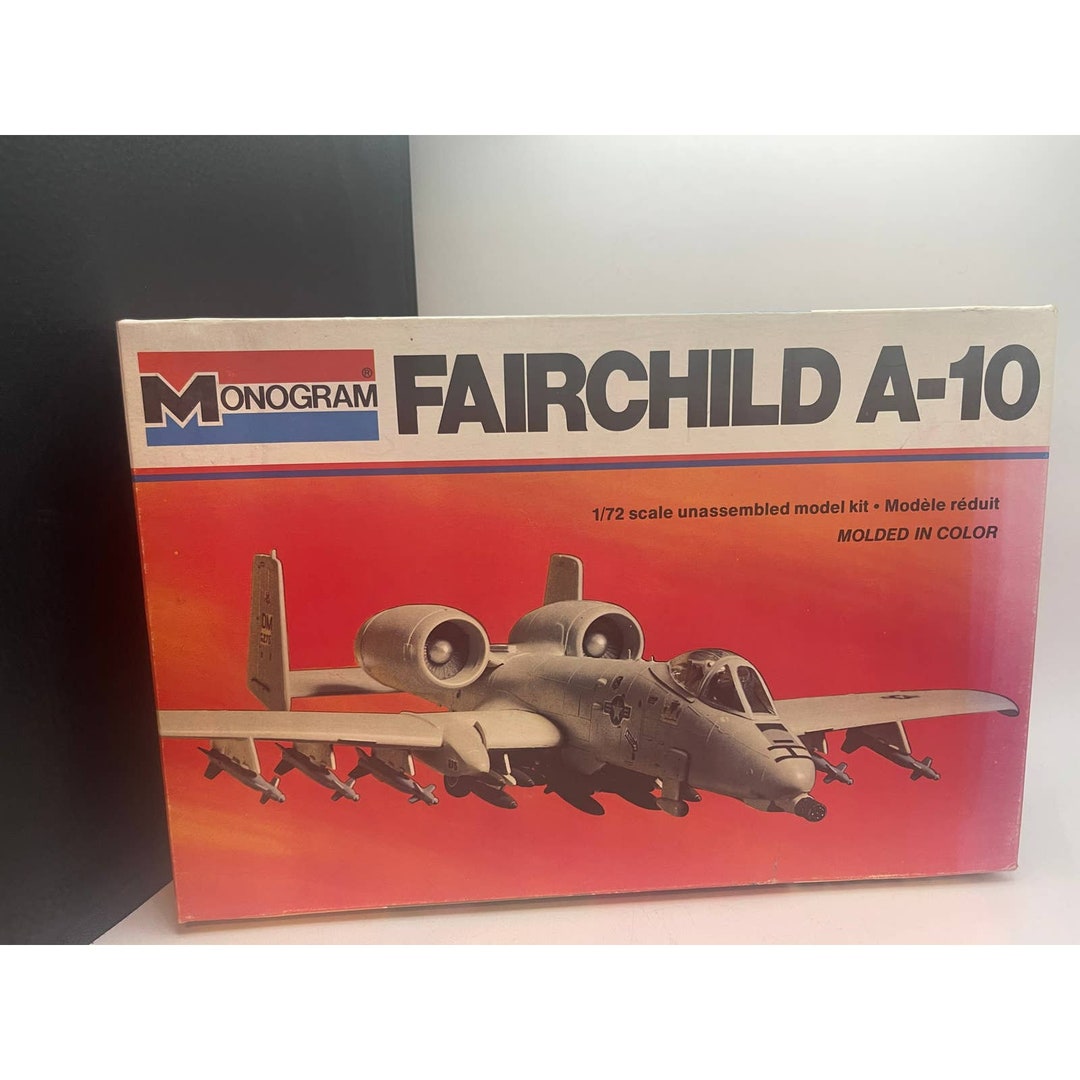 Vintage Monogram Fairchild A-10 Model Plane Aircraft Kit 1/72 - Etsy