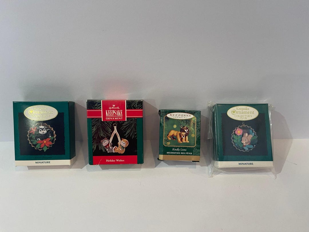 Hallmark Miniature Animals Skunk Cats Lions Rabbit Lot - Etsy