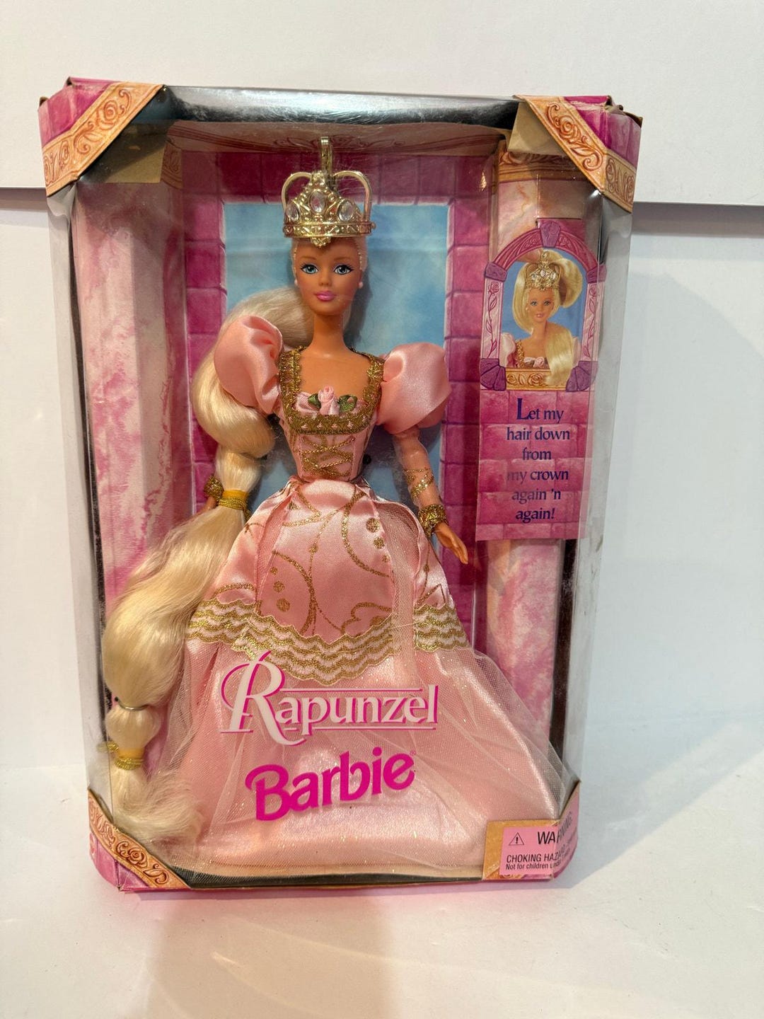 Rapunzel Barbie 1997 Mattel Let Hair Down From Crown Doll #17646 - Etsy