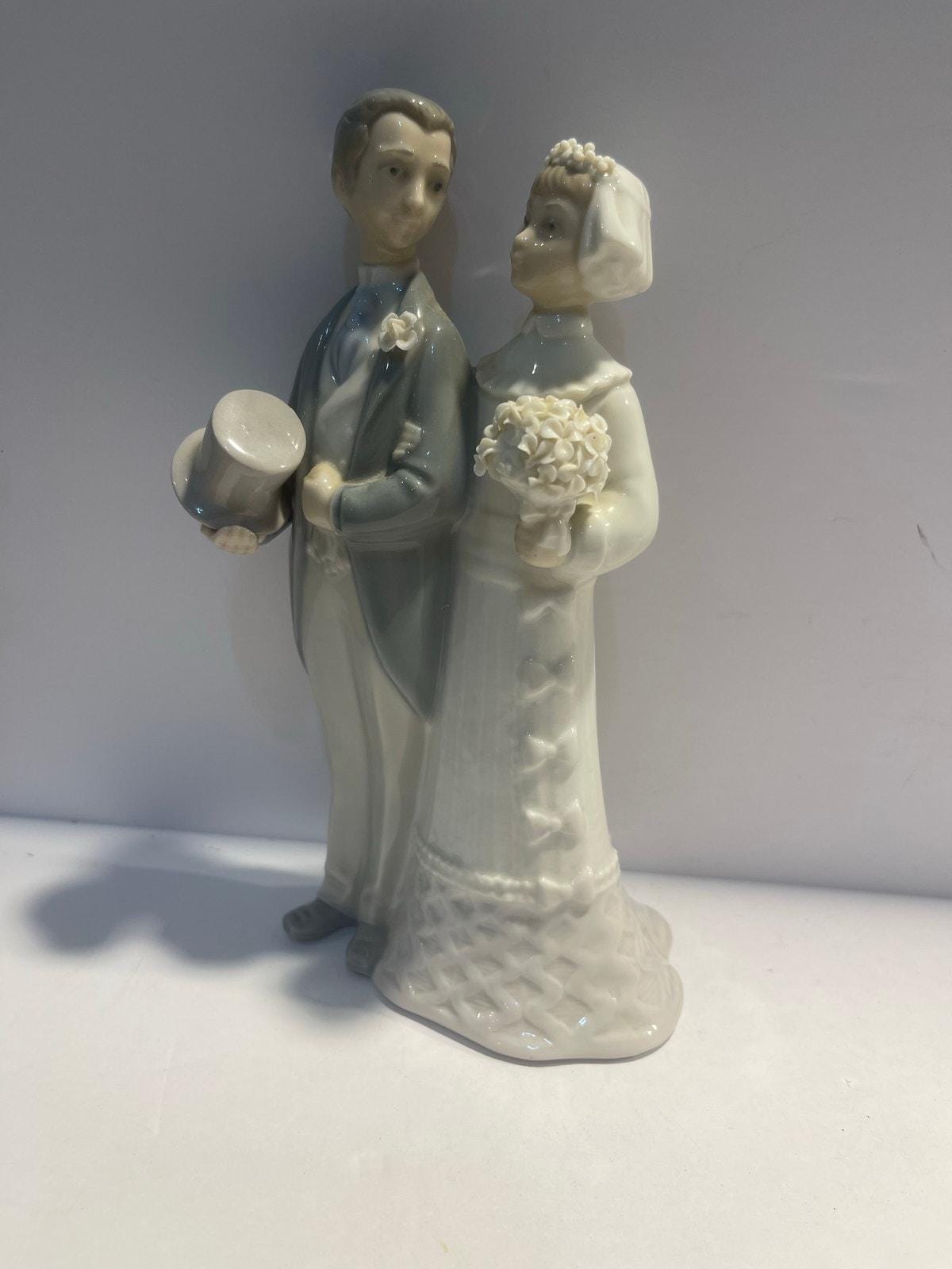 Lladro Bride Groom Wedding Day Cake Topper Figurine - Etsy
