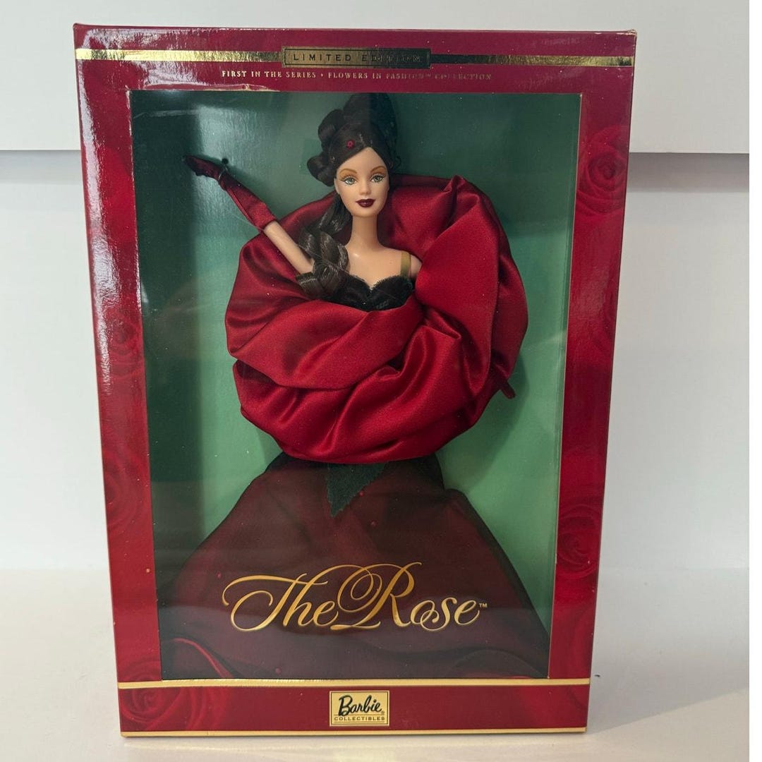 The Rose Barbie Doll Flowers in Fashion Collection Limited Edition 2000 ...