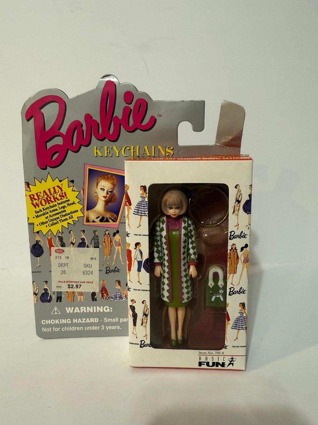 Barbie Keychain Poodle Parade Collectible Keychain Doll Mattel 1995 - Etsy