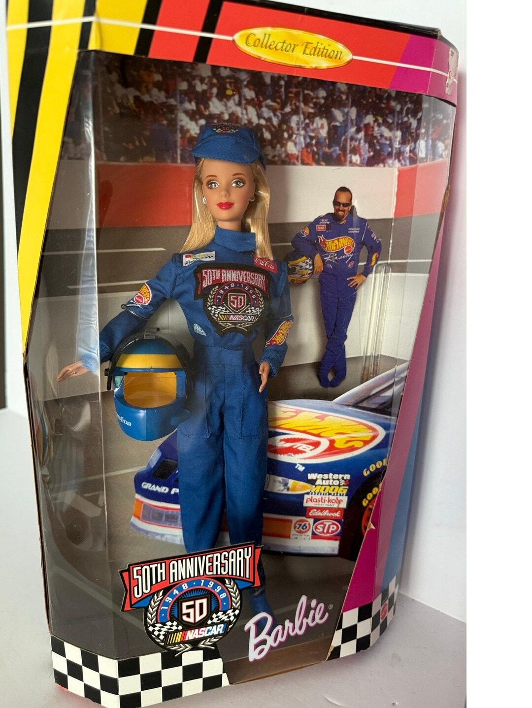 Vintage Nascar 50th Anniversary Car Racing Barbie Doll NOS 1998 - Etsy