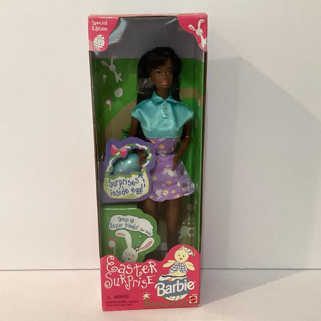 Vintage 1998 Easter Surprise Barbie Special Edition African American ...