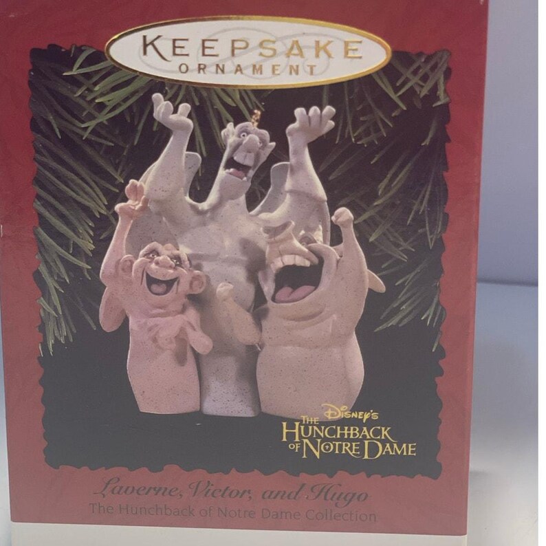 Disney Hallmark Hunchback of Notre Dame Ornament Laverne, Victor, Hugo ...
