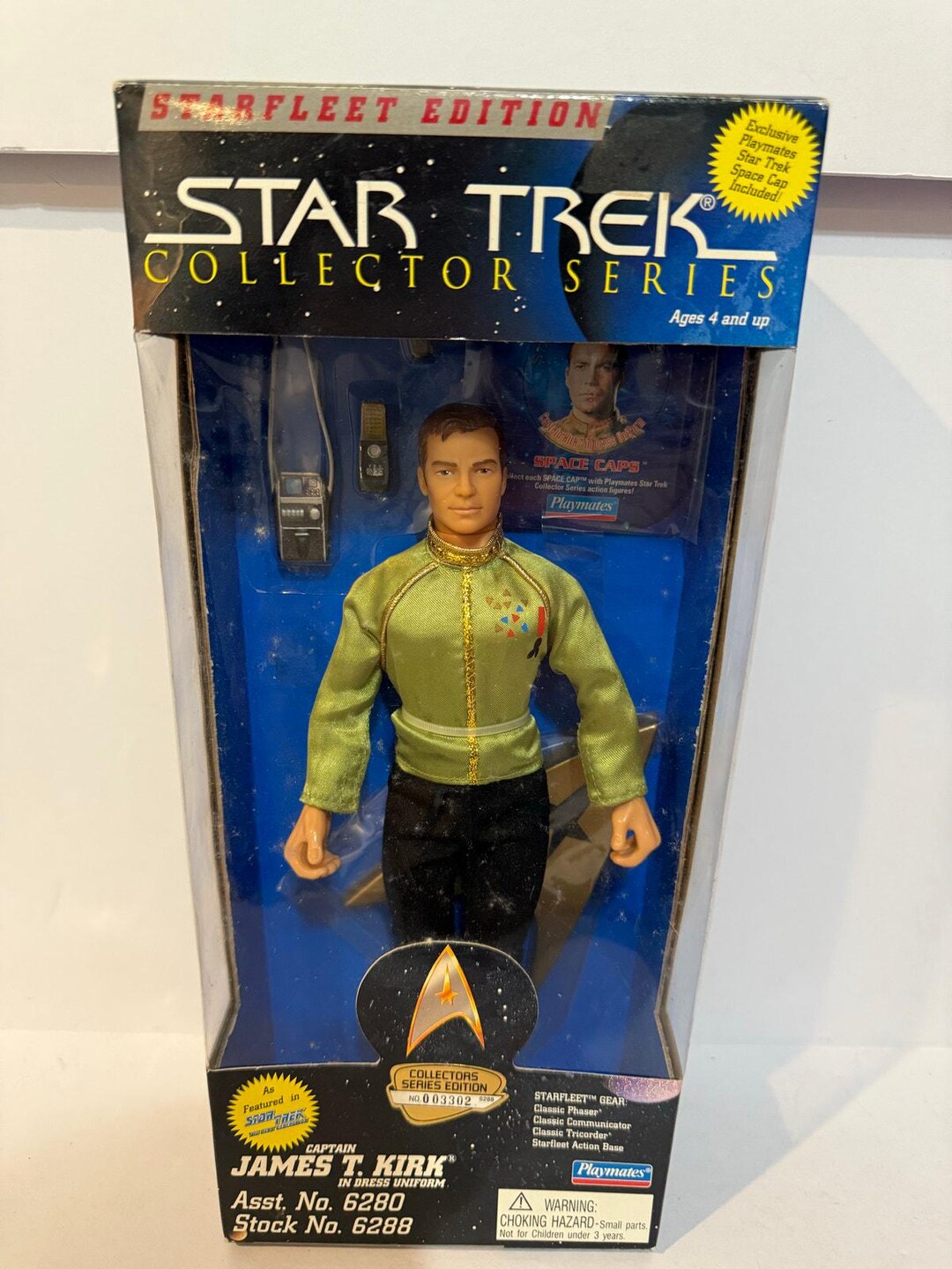 Star Trek 1995 Collector Series Low #7686 Starfleet Ed. CAPTAIN JAMES T ...