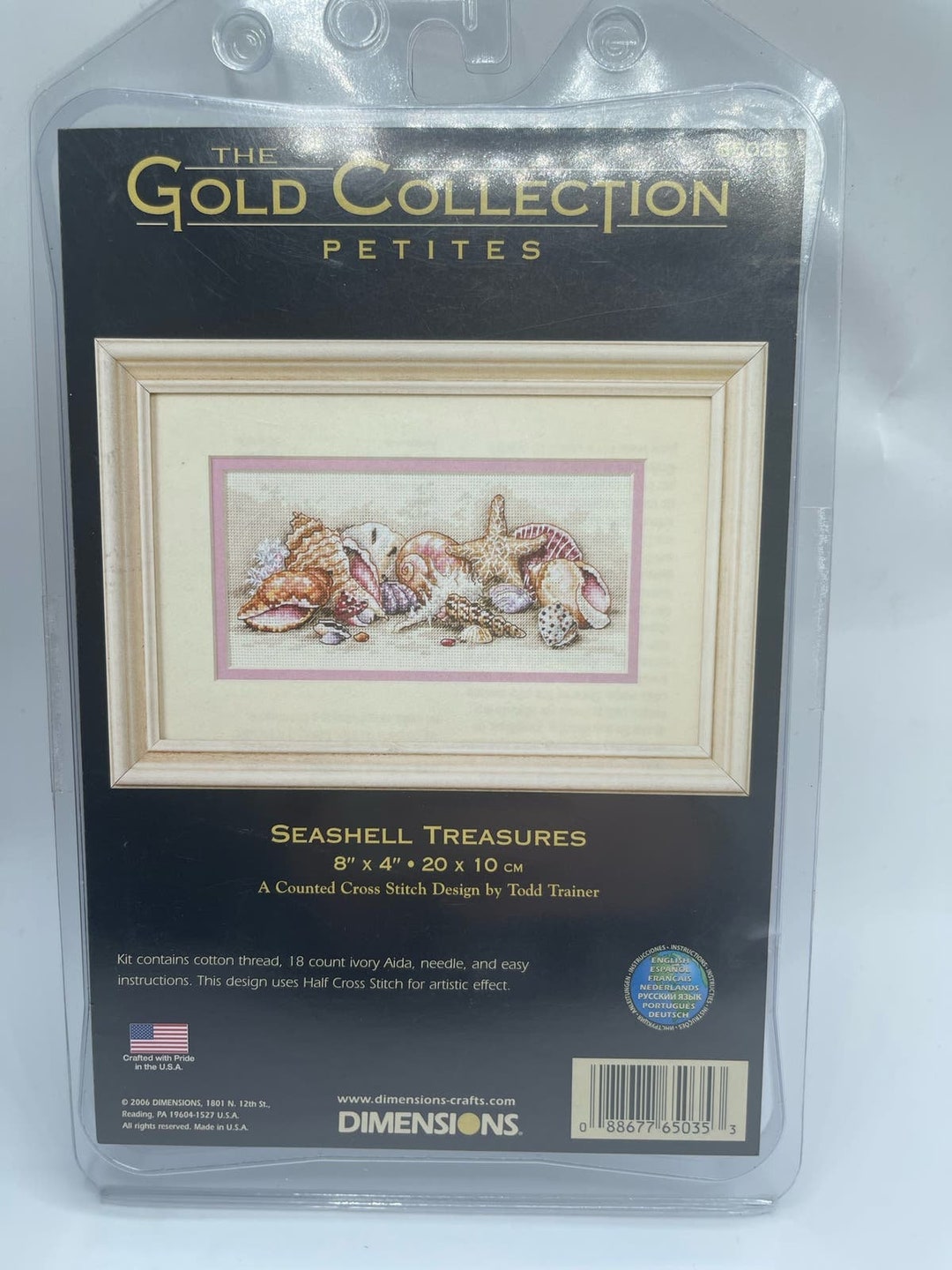 Dimensions Gold Collection Petites Cross Stitch Kit Seashell Treasures ...