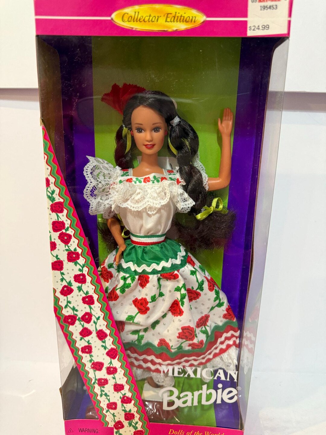 Vintage 1995 Mexican Barbie Dolls of the World Mattel #14449 - Etsy