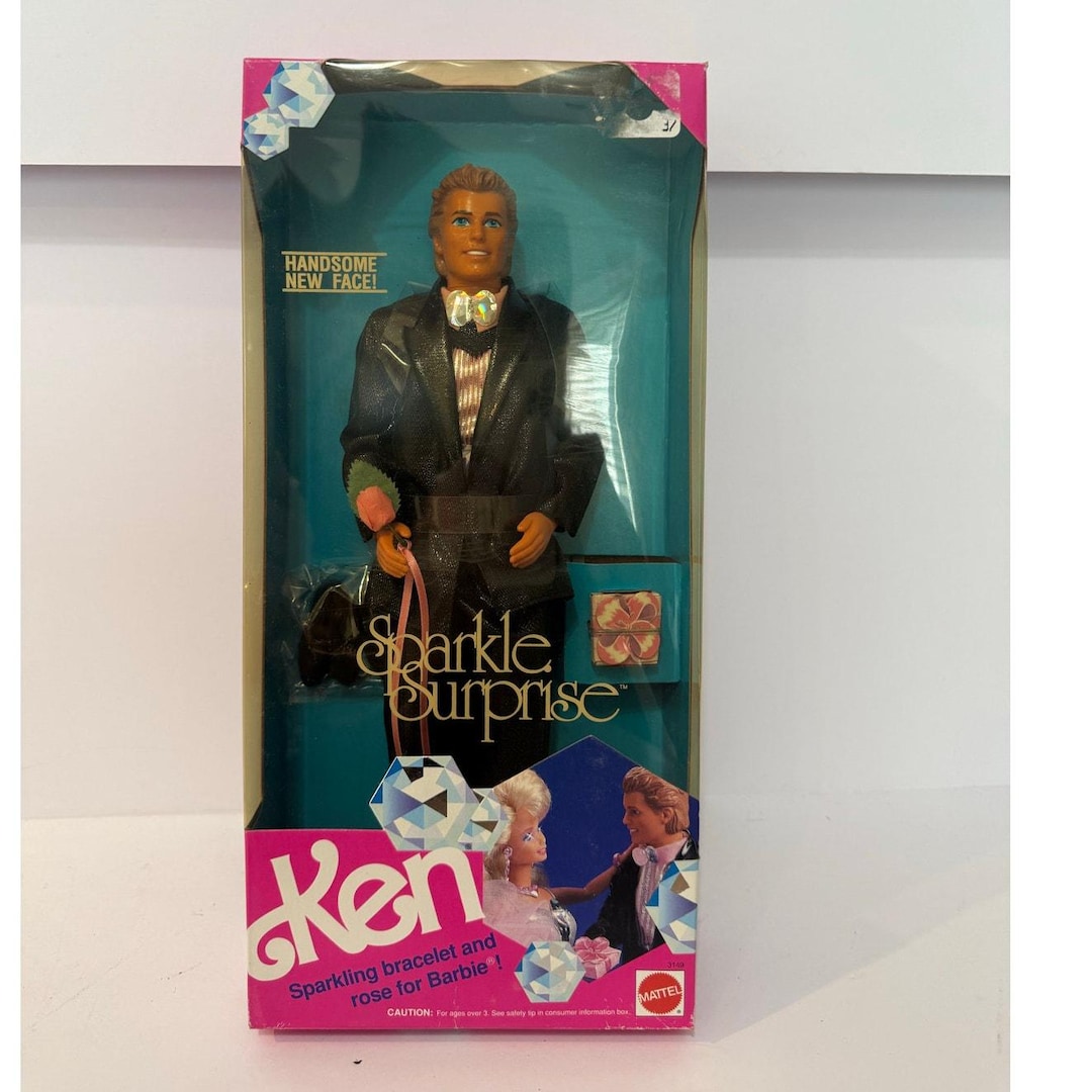 Barbie Ken Sparkle Surprise Ken Doll Figure Vintage 1991 Mattel NRFB - Etsy